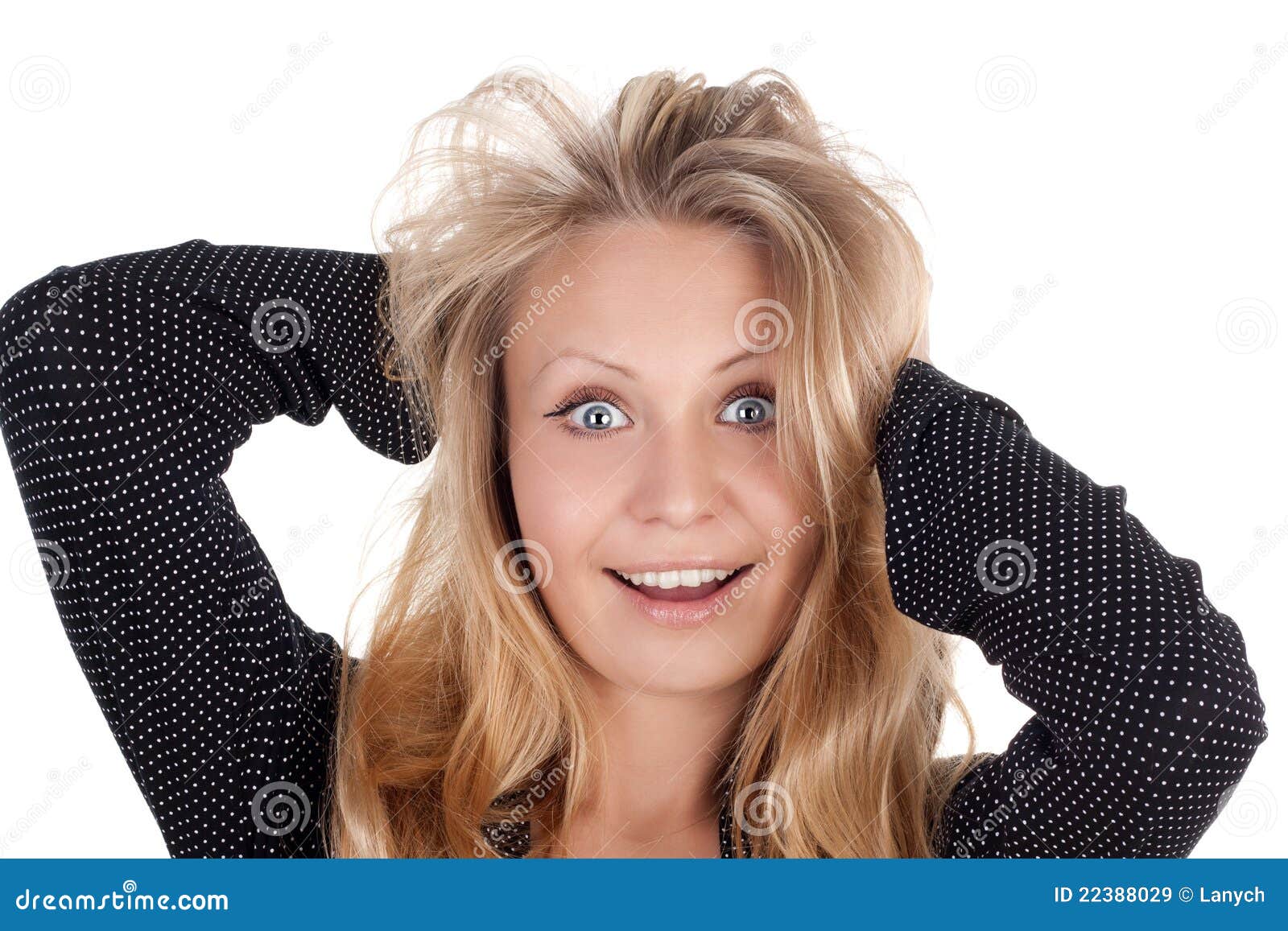 Shaggy smiling girl stock image. Image of hair, health - 22388029
