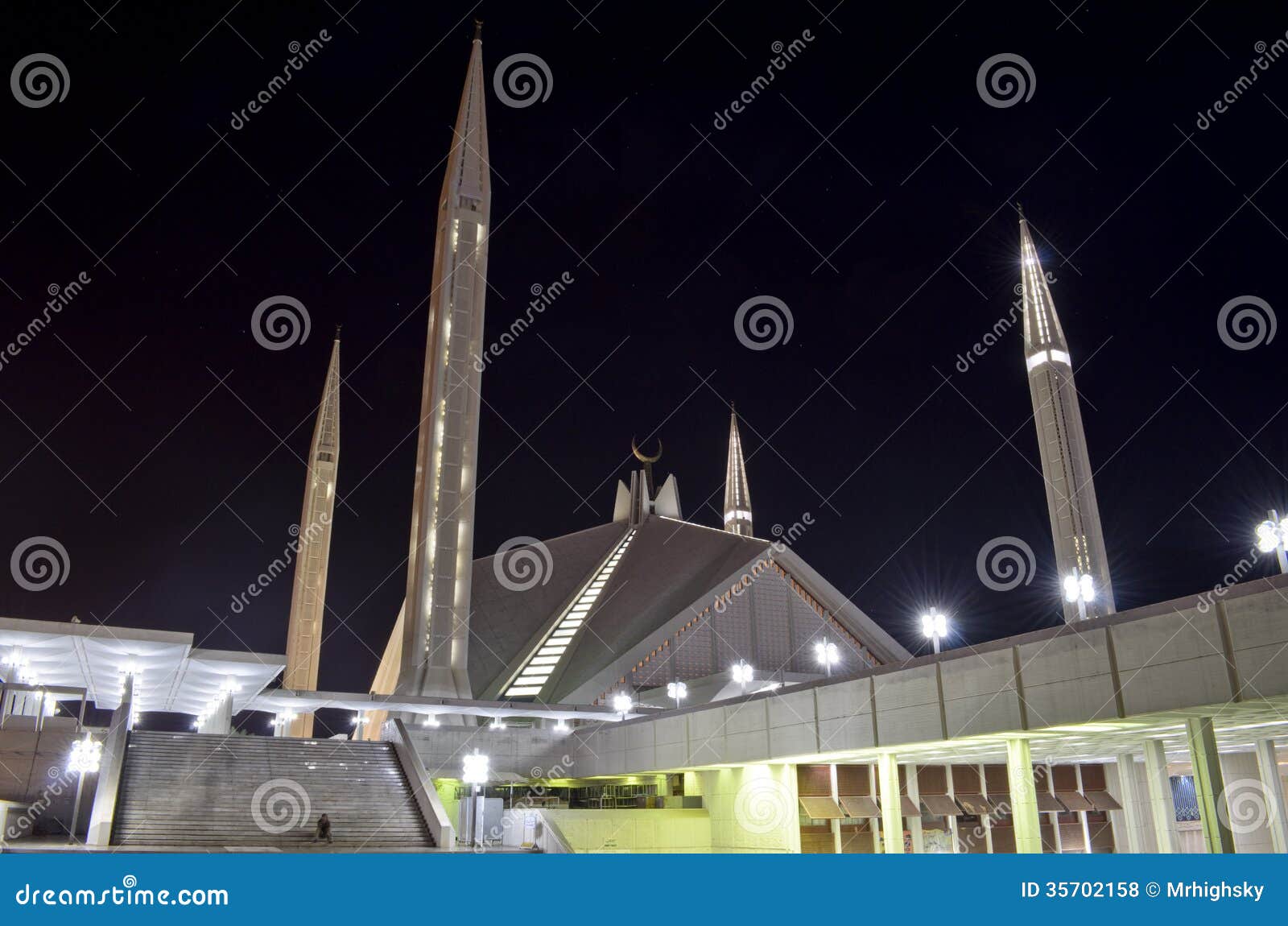 Faisal Mosque-Islamabad-Pakistan Royalty-Free Stock Photography ...