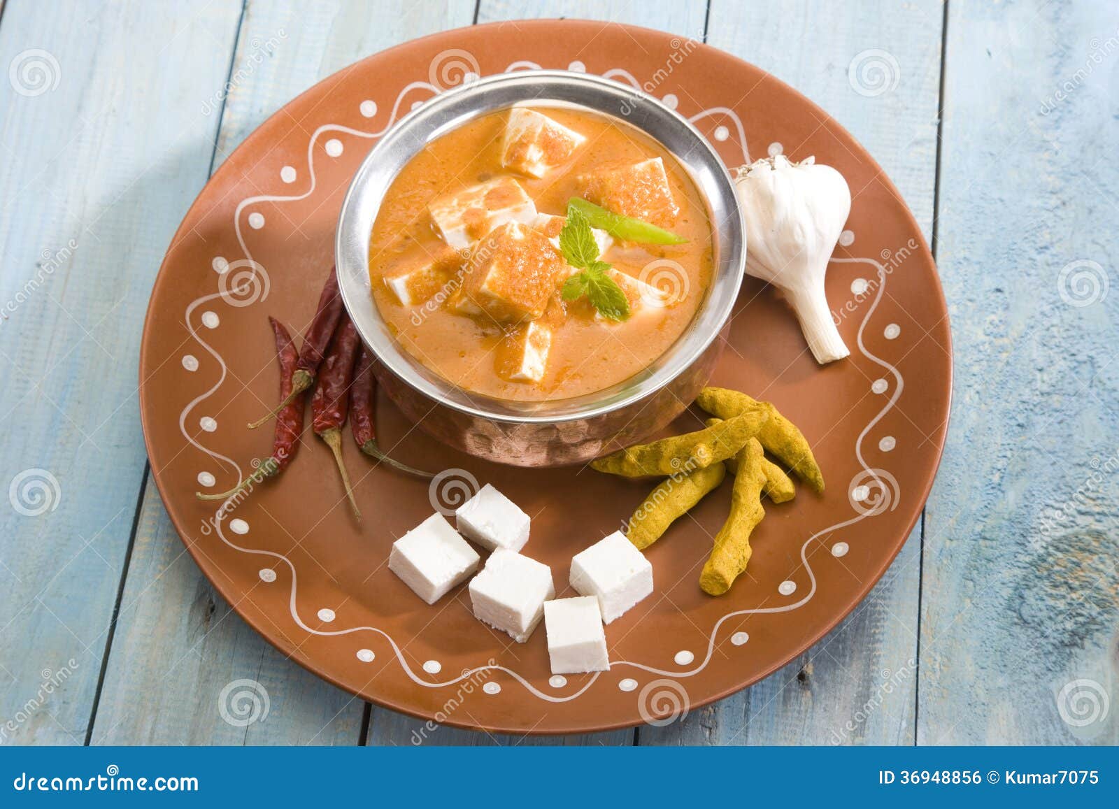 Shahi Paneer or Cheese Cooked with Curry Stock Photo - Image of chilli ...