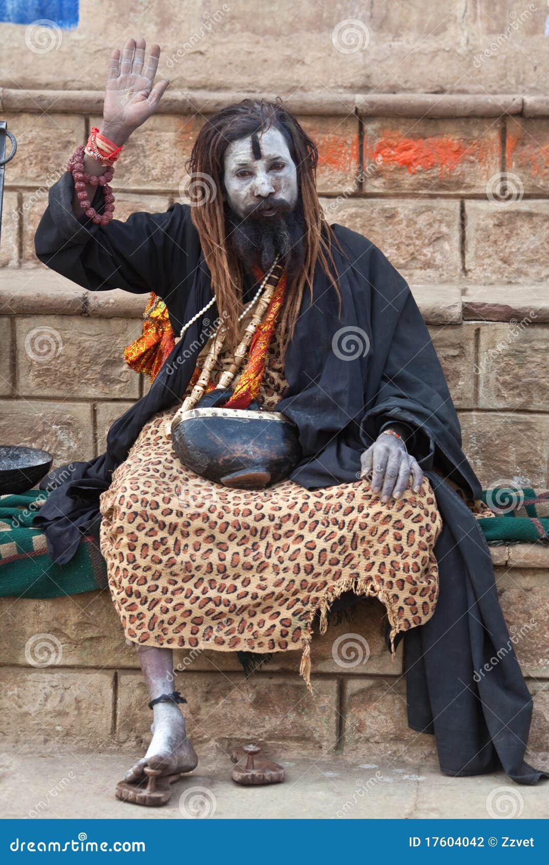 Shaiva Sadhu (holy Man) in Varanasi Editorial Photography - Image of ...