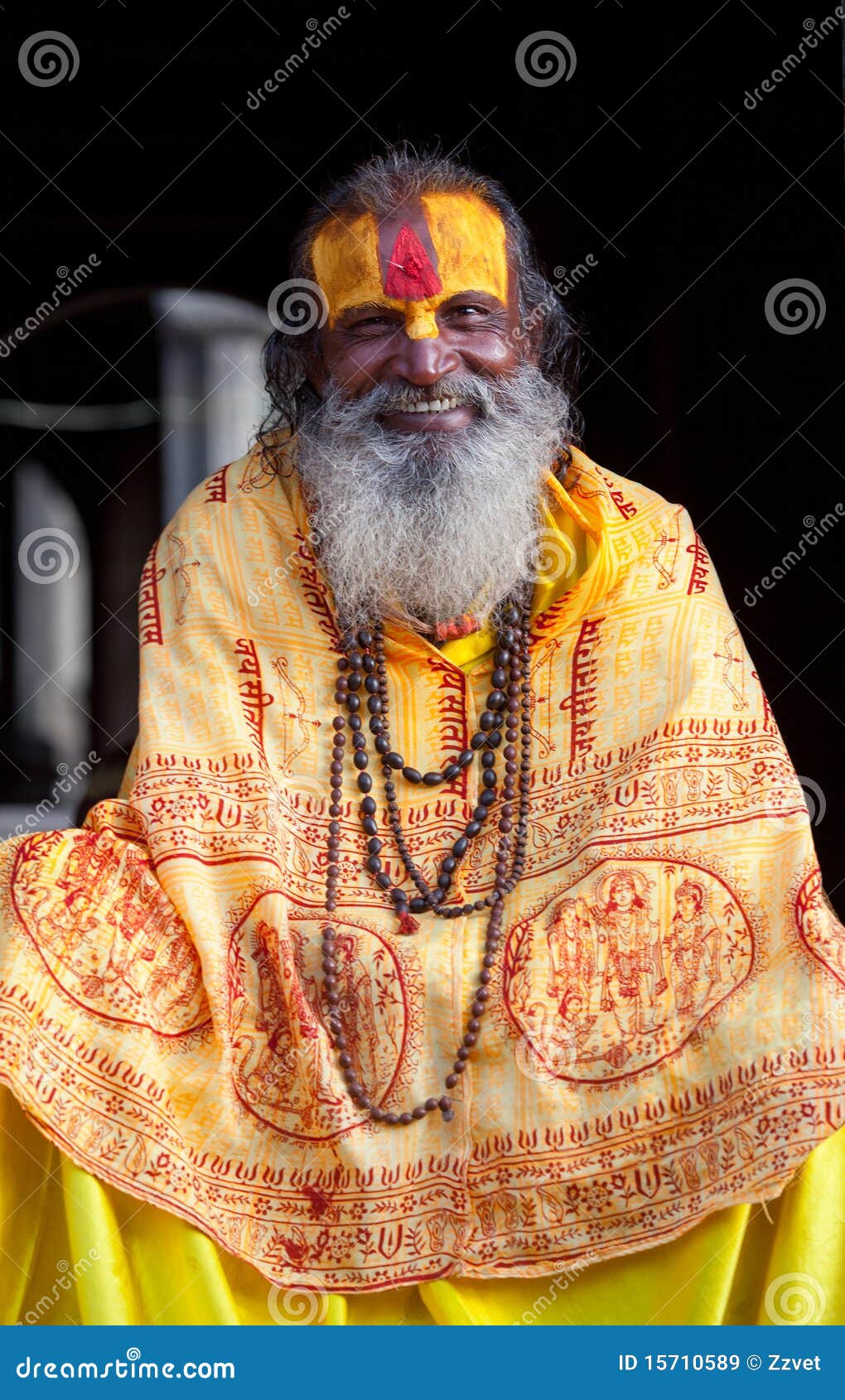 Shaiva Sadhu in Pashupatinath, Nepal Editorial Stock Image - Image of ...