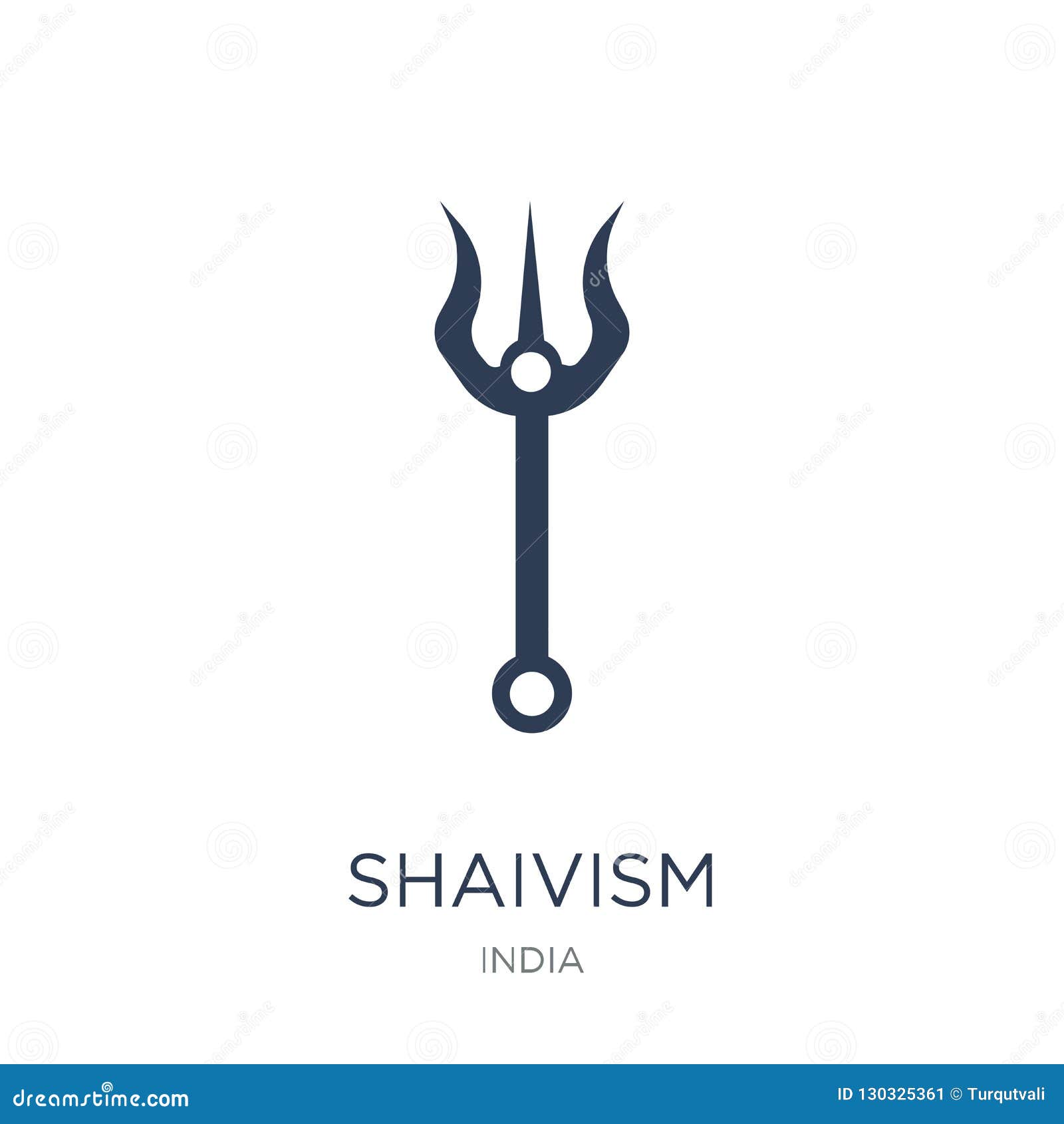 Shaivism Vector Icon On White Background. Flat Vector Shaivism Icon ...