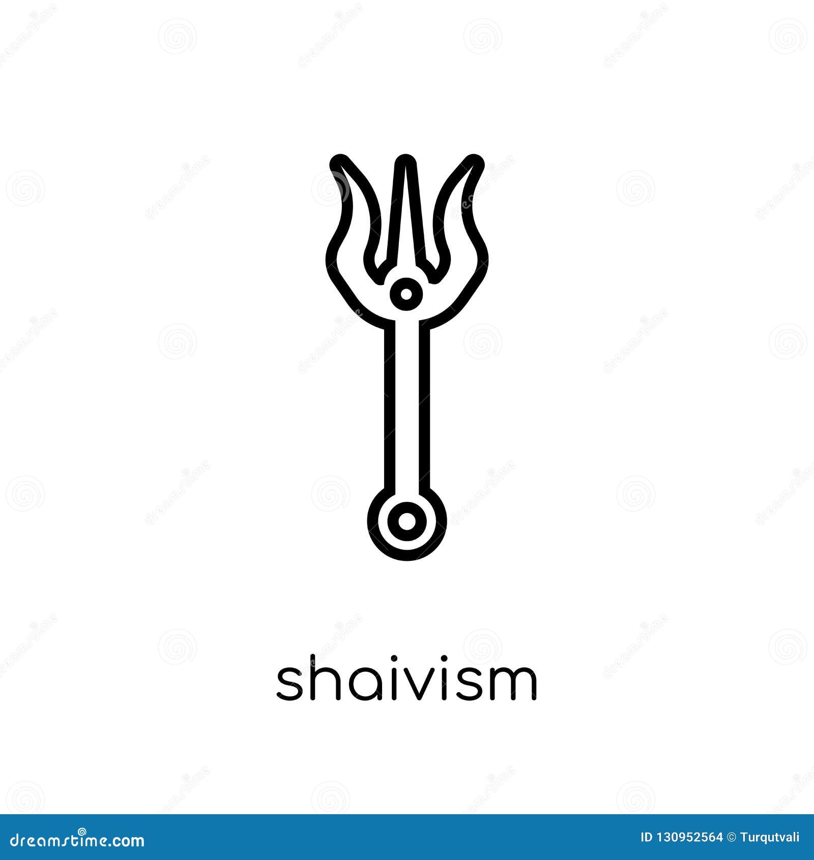 Shaivism Icon. Trendy Modern Flat Linear Vector Shaivism Icon on Stock ...