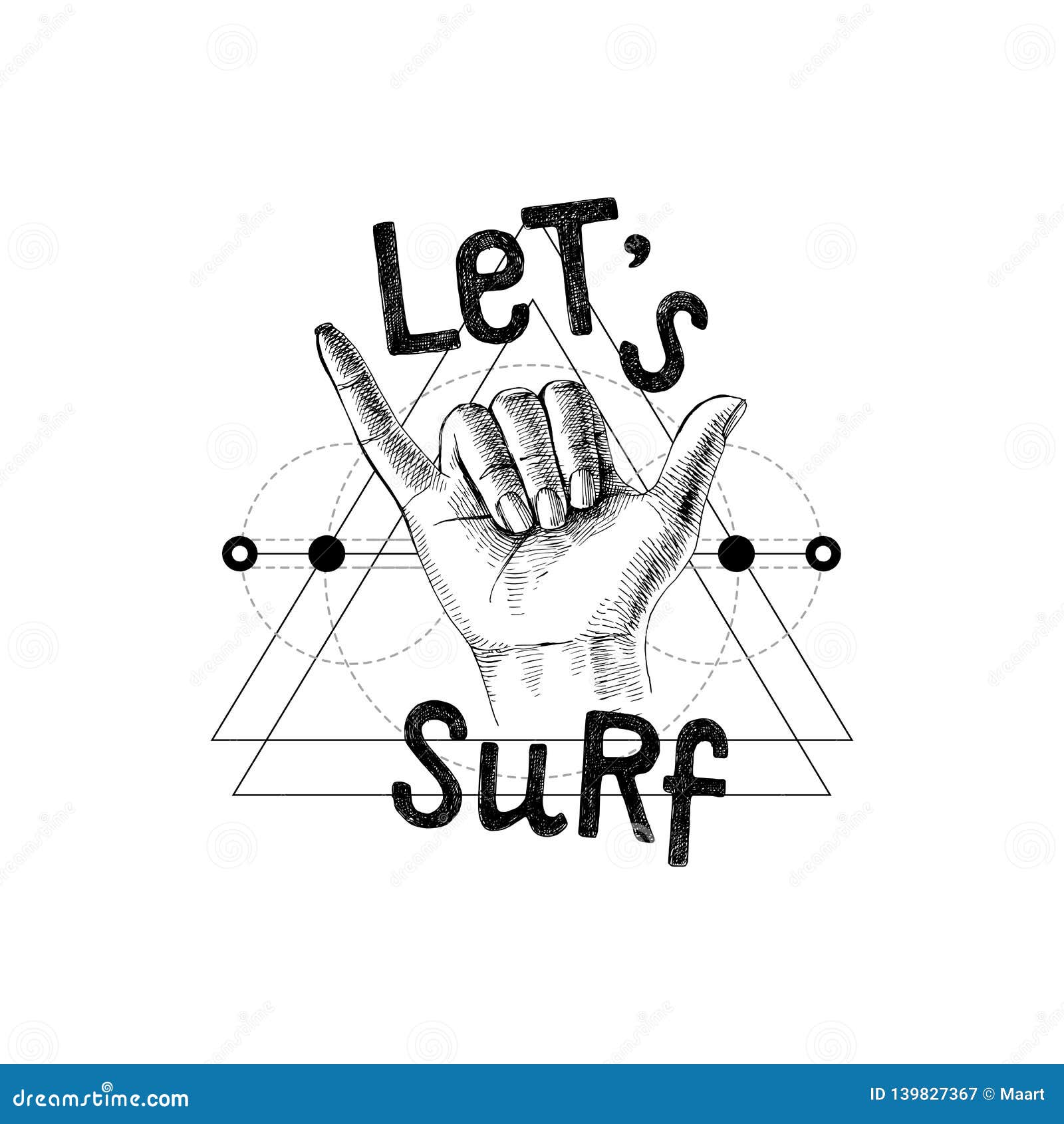 Aloha Hand Sign Tattoo