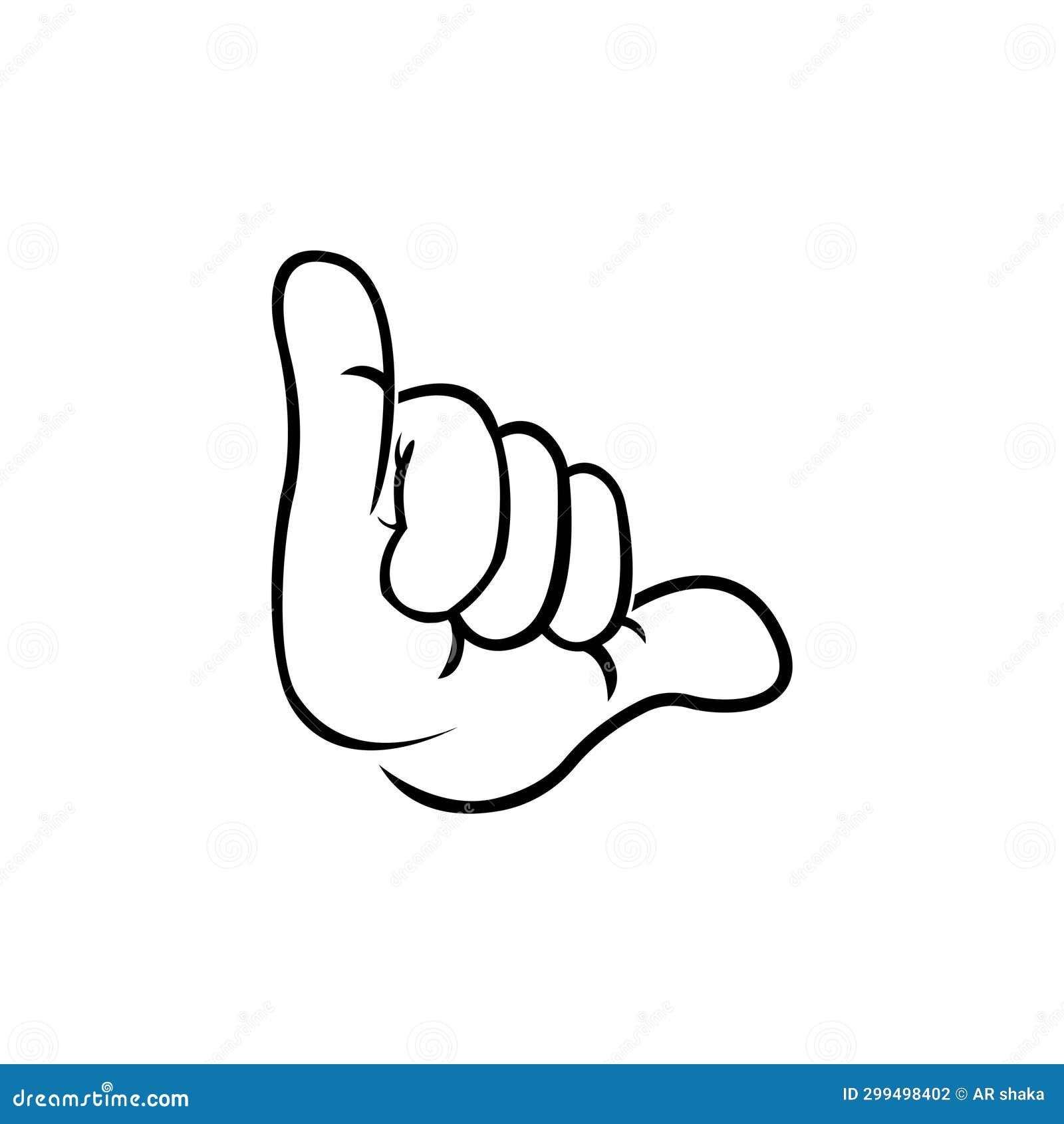 Shaka Hands Icon Logo, Vector Design Stock Illustration - Illustration ...
