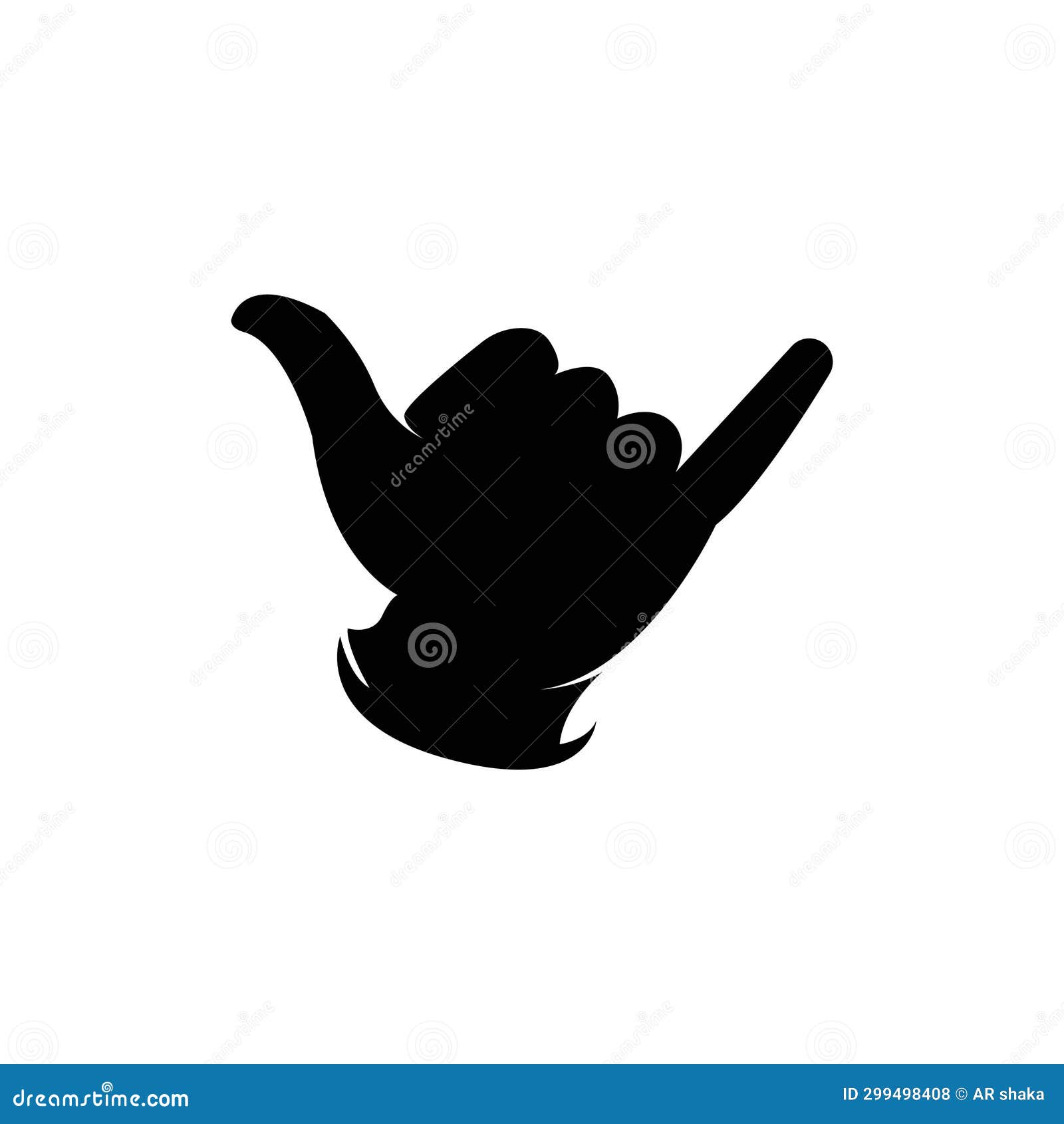 Shaka Hands Icon Logo, Vector Design Stock Illustration - Illustration ...