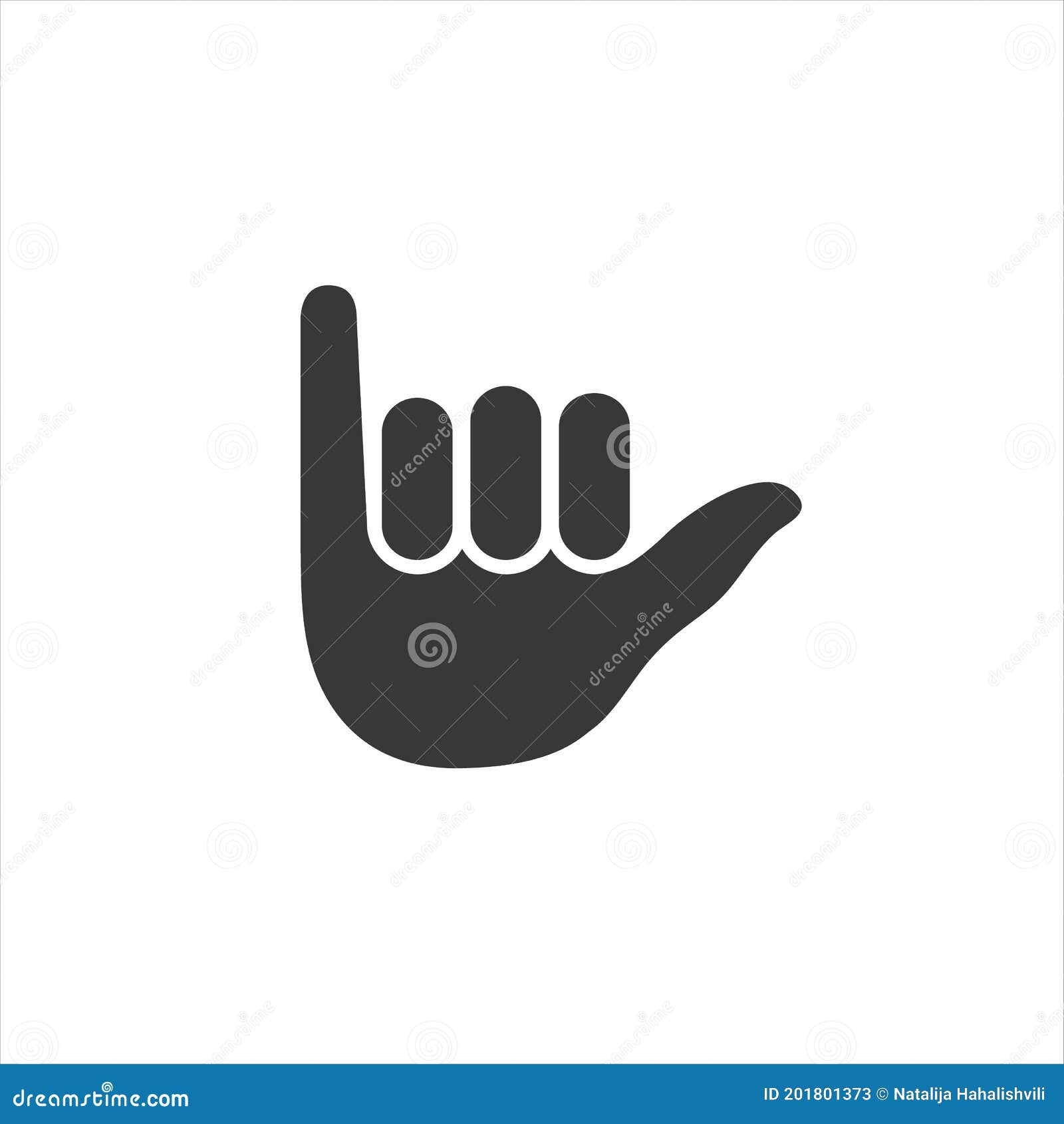 Shaka Icon. Hang Loose Hand Sign And Symbol, Shaka Hand, Shaka Symbol ...