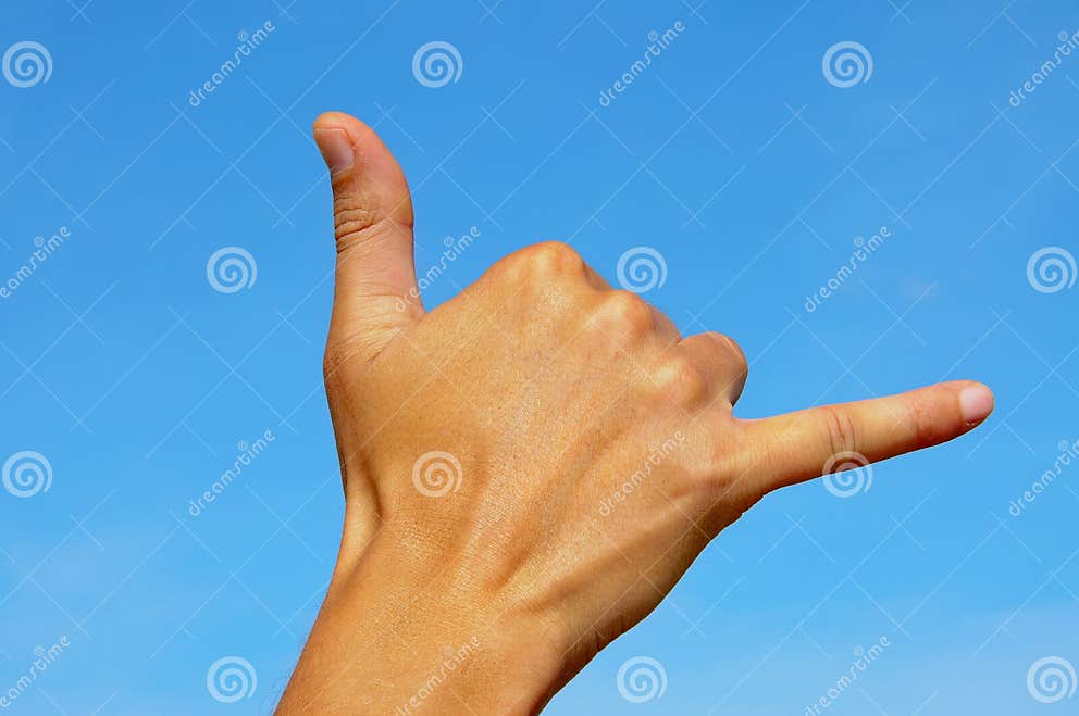 Shaka sign stock photo. Image of person, concept, cool - 18234586