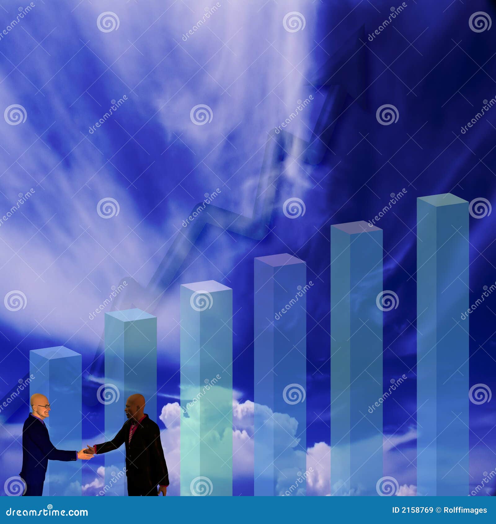 Shake on it stock illustration. Illustration of graph - 2158769
