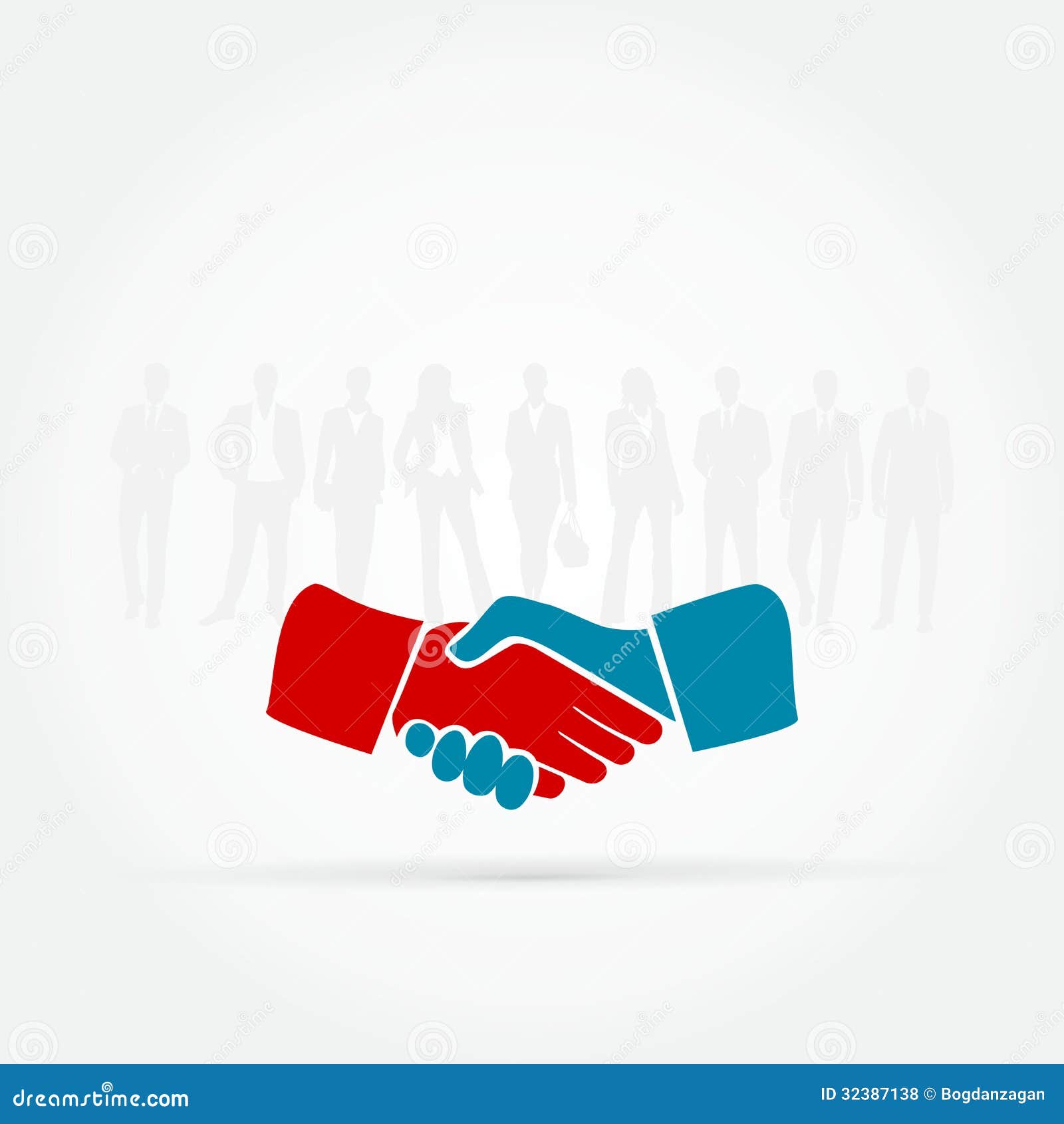 Shake hands stock vector. Illustration of innovation - 32387138