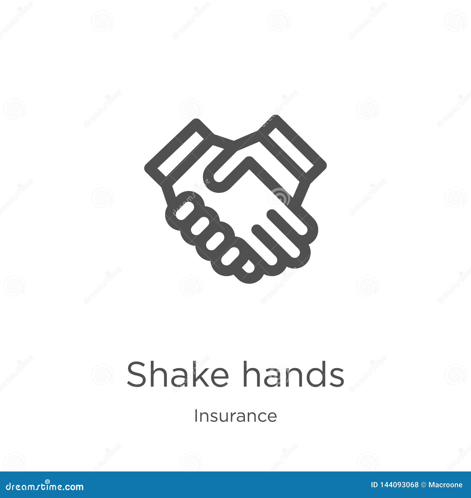 Shake Hands Icon In Danger Trangle. Do Not Shake Hands Concept. Stock ...