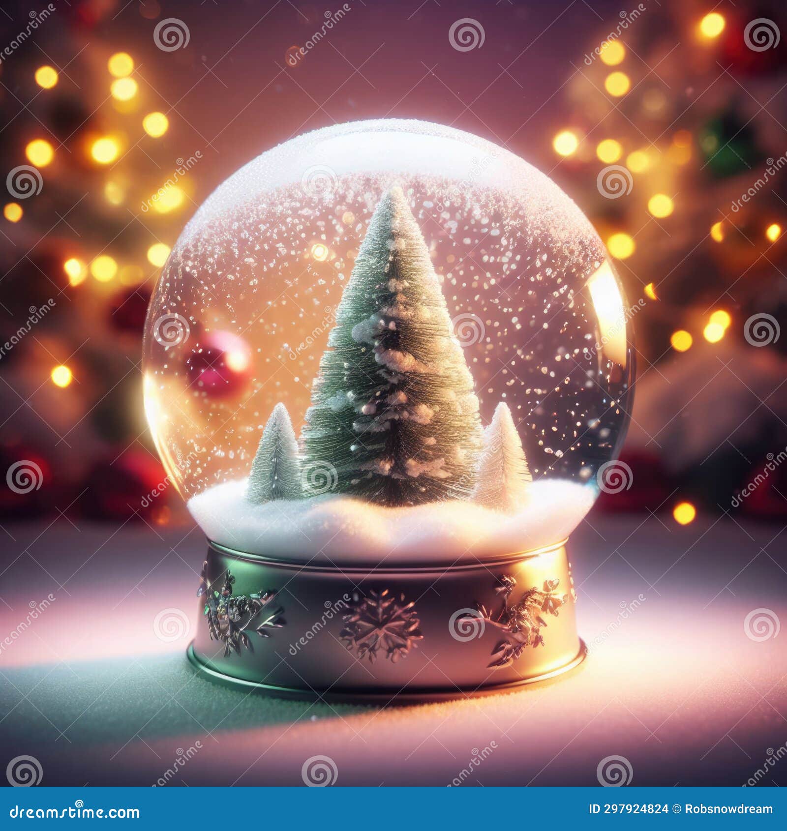 Christmas snow globe scene stock illustration. Illustration of seasonal ...