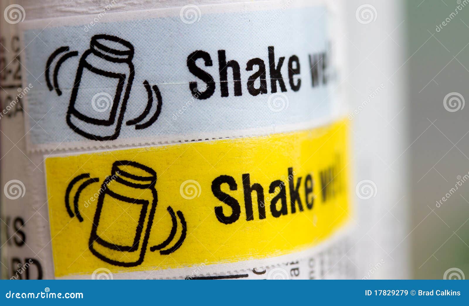Shake well stock image. Image of warning, bottle, notice - 17829279