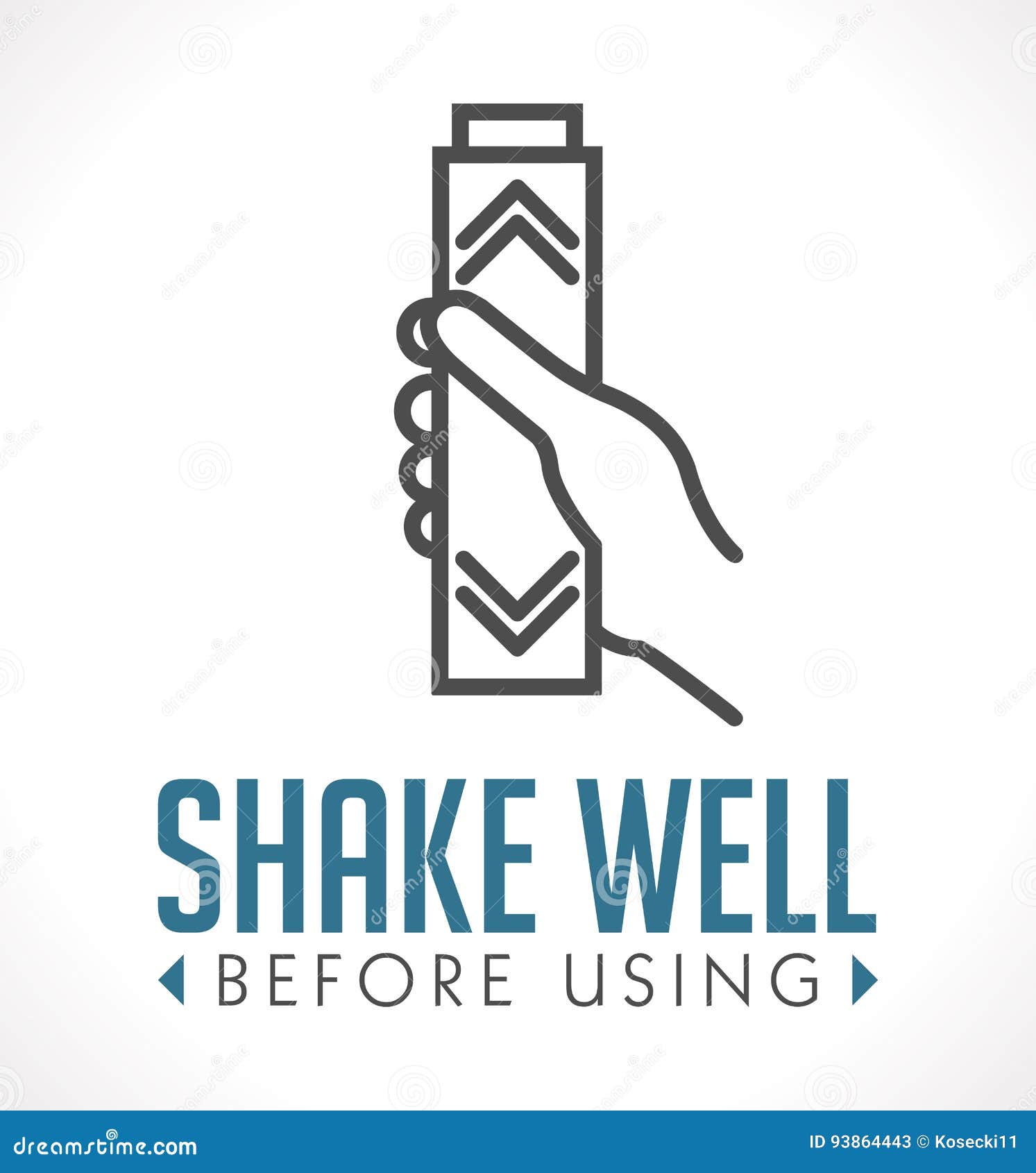 Shake Well Before Using Icon Set. Shaker Bottle. Mixing Liquid. Symbol ...