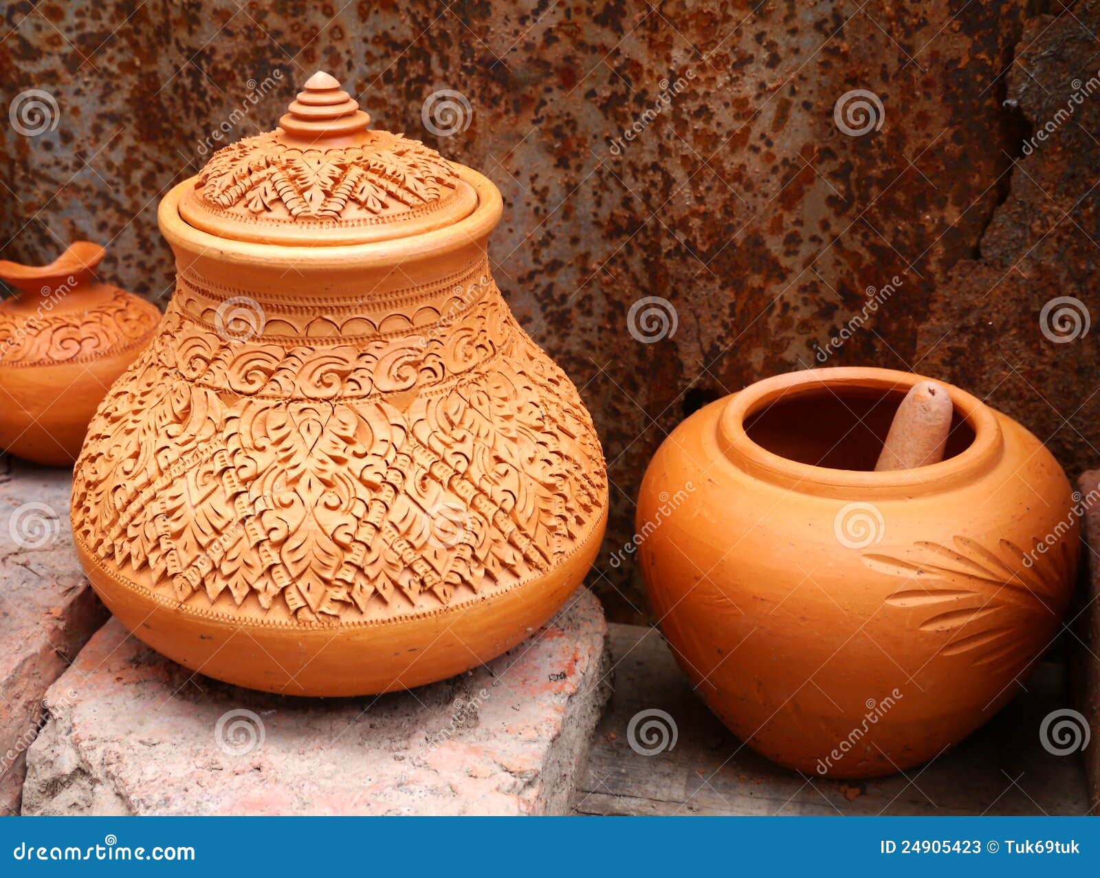 Shaker Crafts, Pottery of the Thai People Stock Image - Image of shape ...