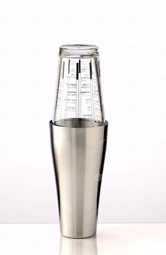 Shaker with measuring cup stock photo. Image of background - 15420410