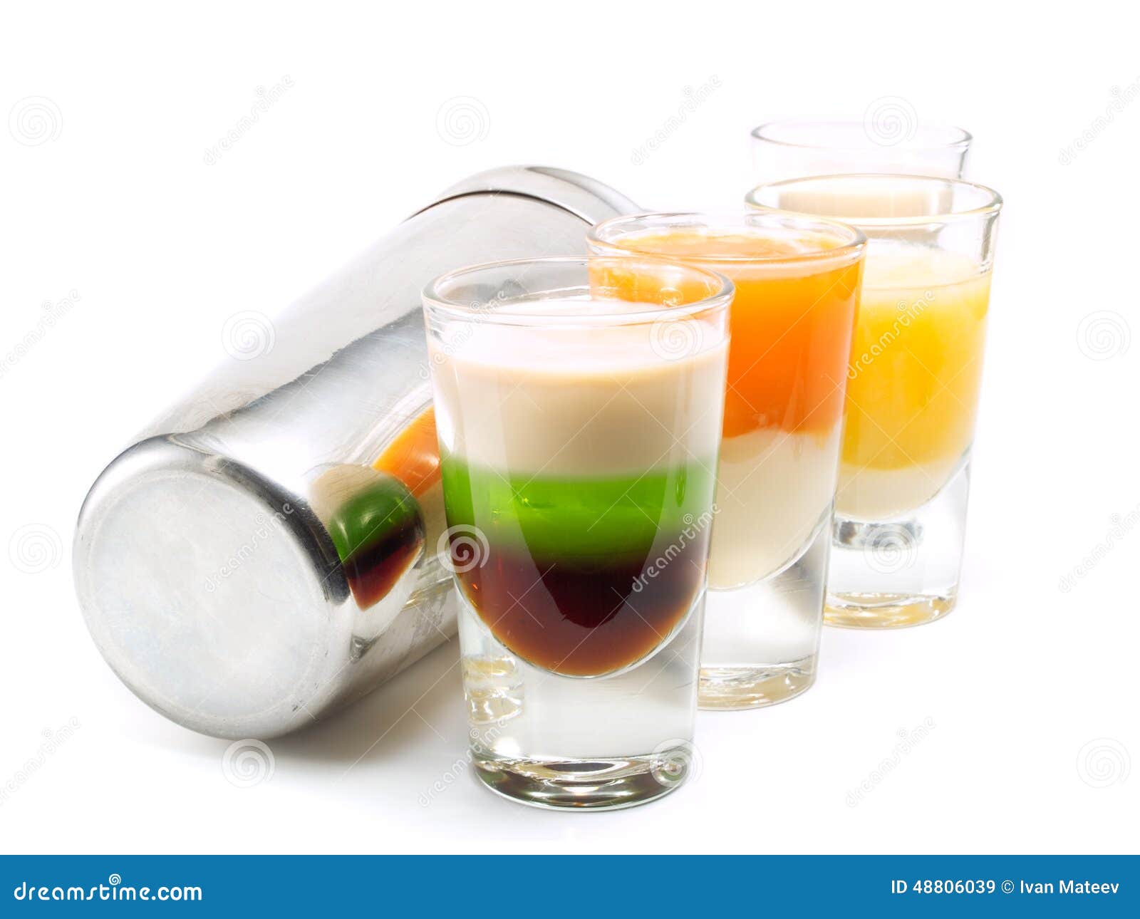 Shaker and Shots stock image. Image of shots, white, studio - 48806039
