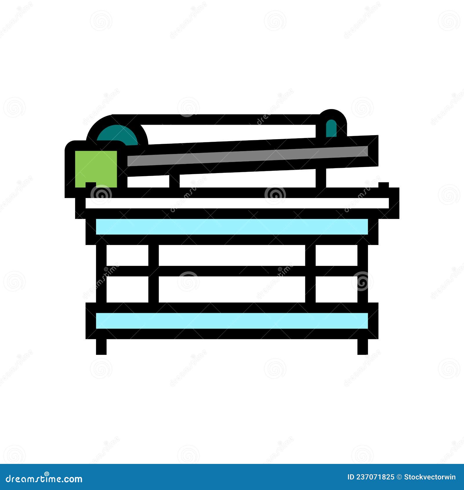 Shaker Table Color Icon Vector Illustration Stock Vector - Illustration ...