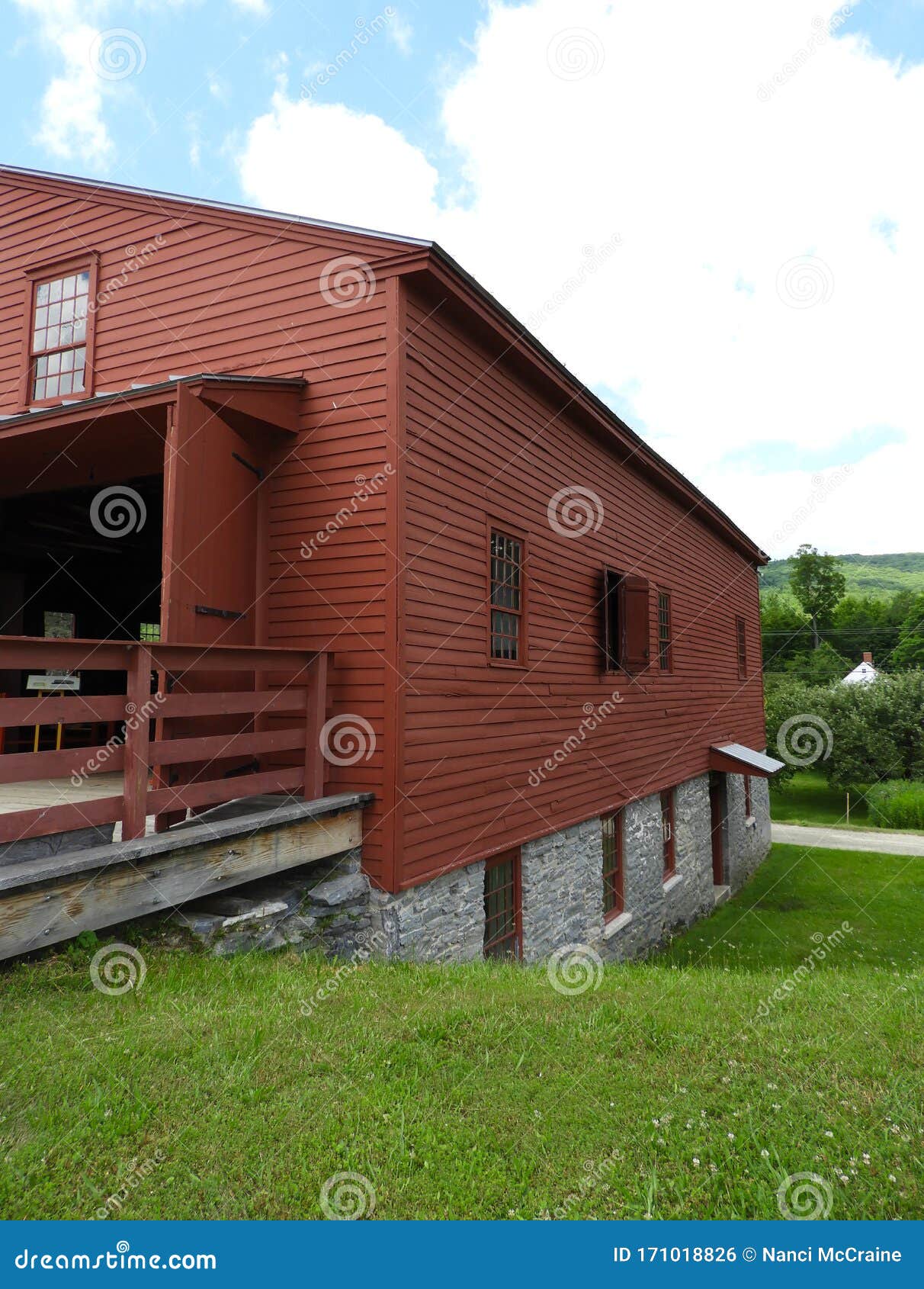 HAncock Shaker Village Tannery Building Stock Photo - Image of 1835 ...