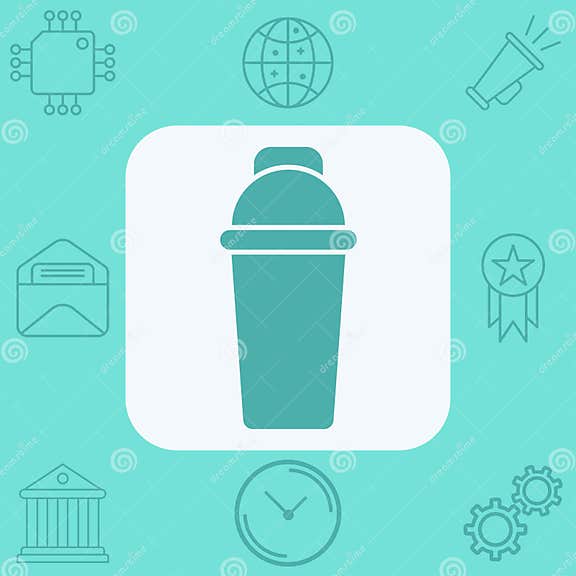 Shaker Vector Icon Sign Symbol Stock Illustration - Illustration of ...