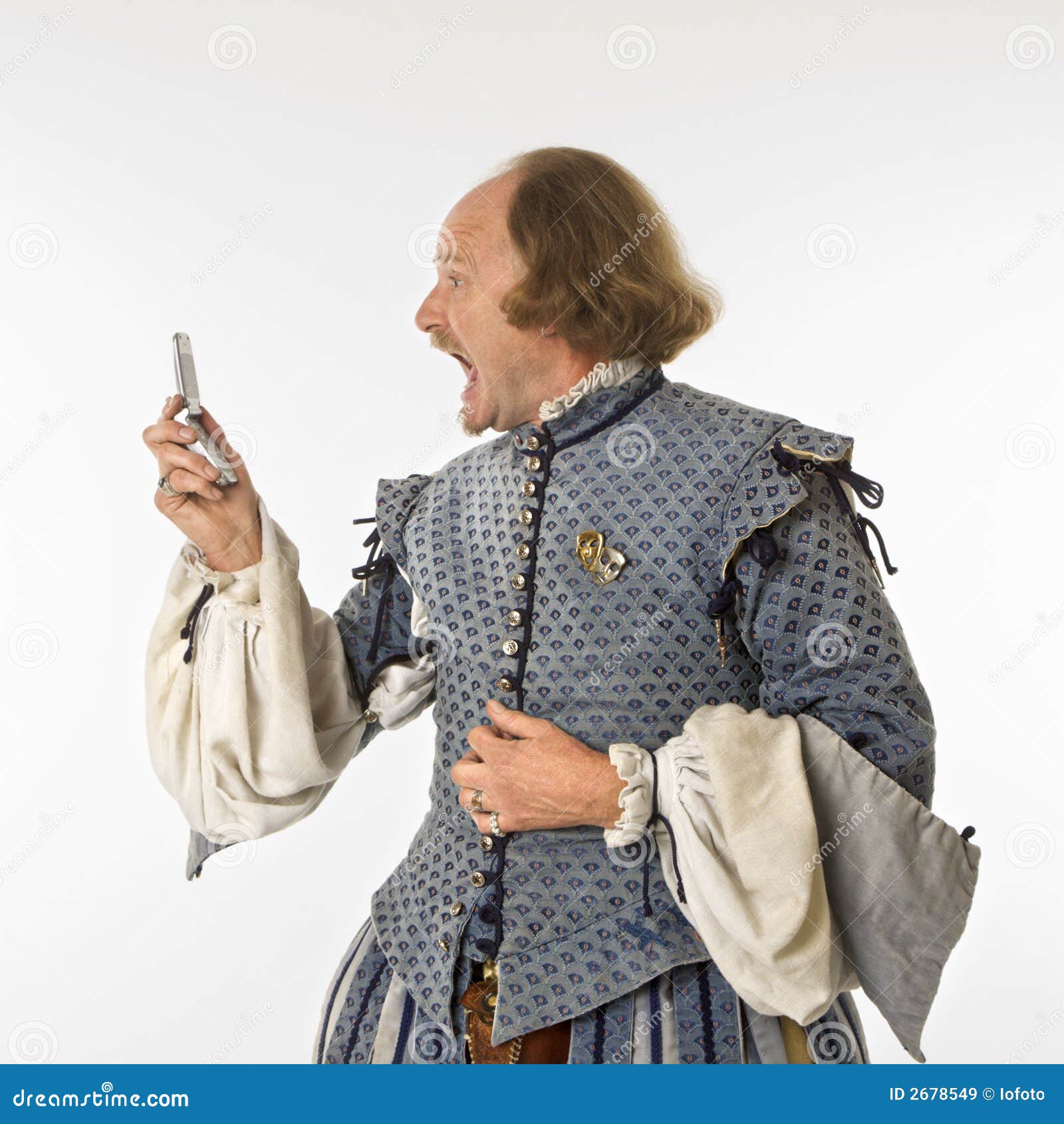 Shakespeare Yelling at Cell Stock Image - Image of conceptual, famous ...