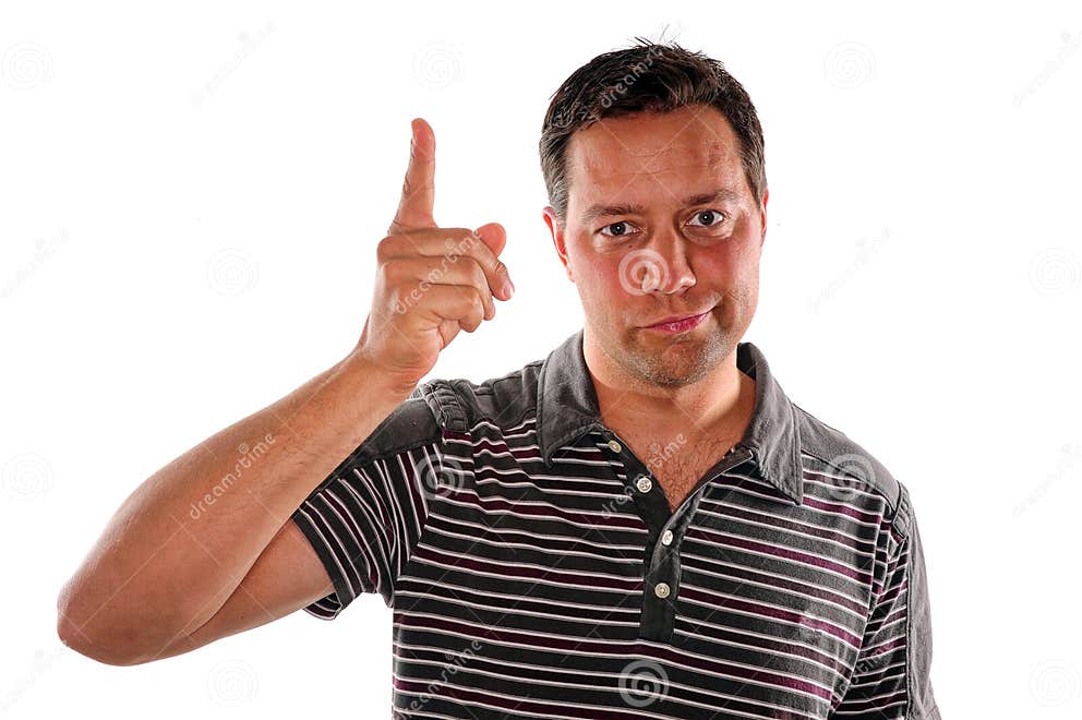 Shaking Finger in Disapproval Stock Image - Image of head, alone: 25103657