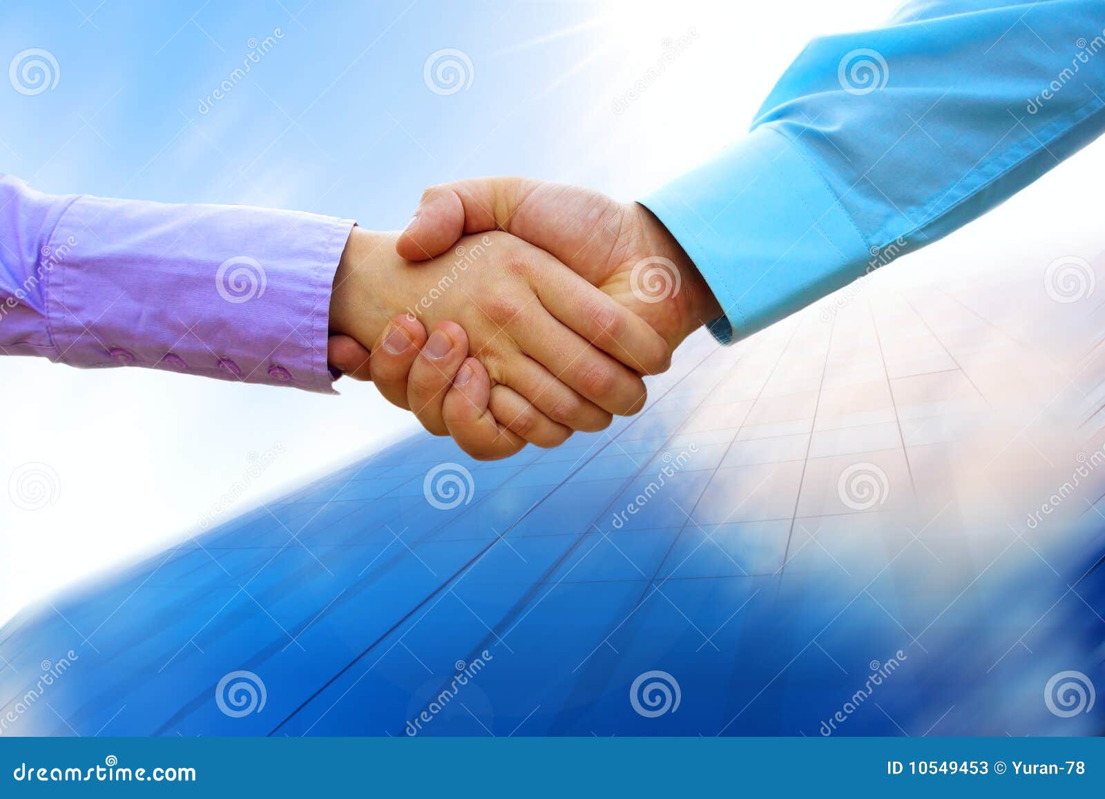 Shaking hands stock image. Image of architecture, power - 10549453