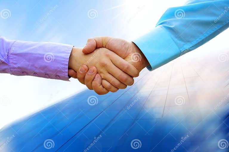Shaking hands stock image. Image of architecture, power - 10549453