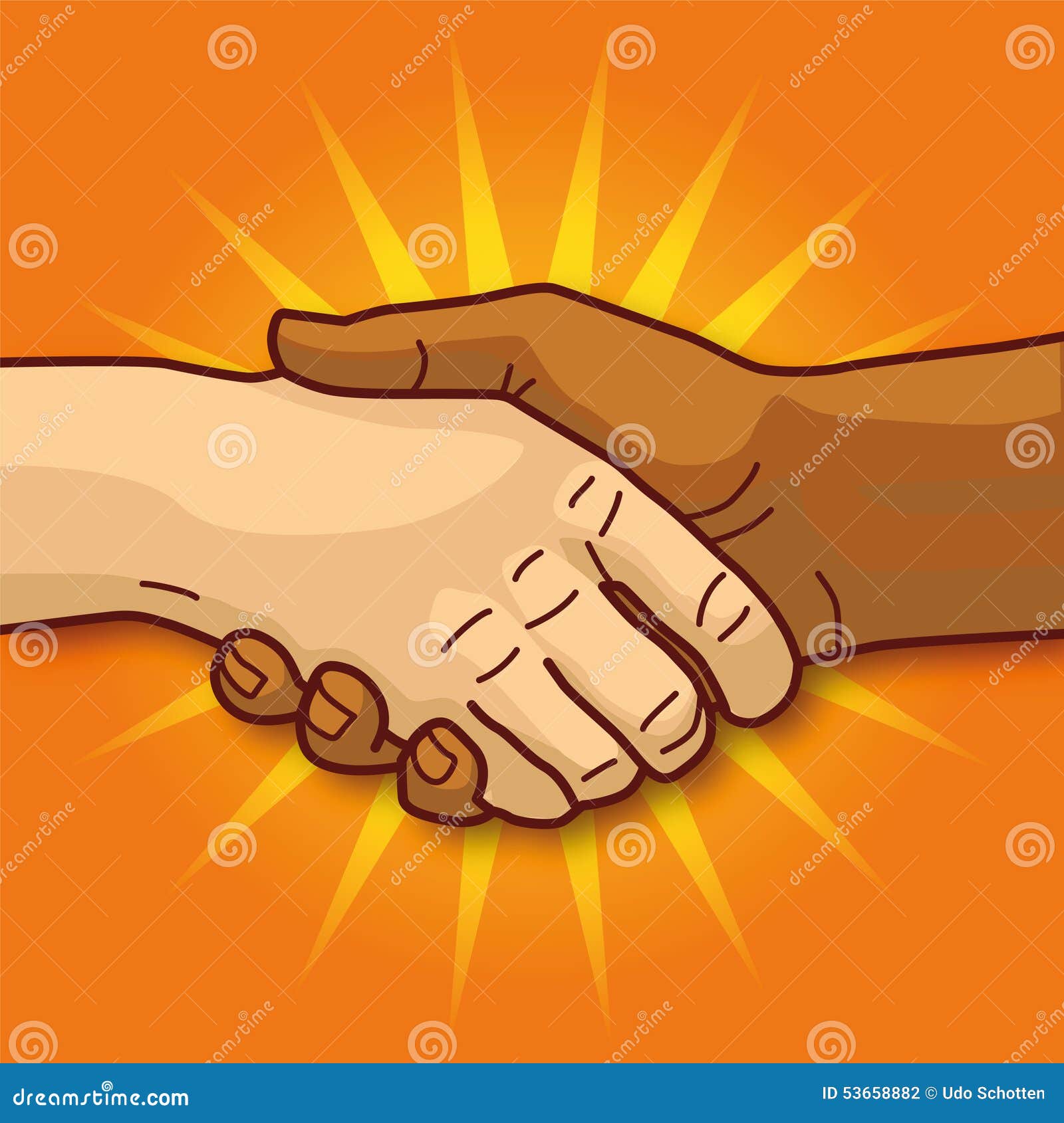 Shaking hands stock vector. Illustration of business - 53658882