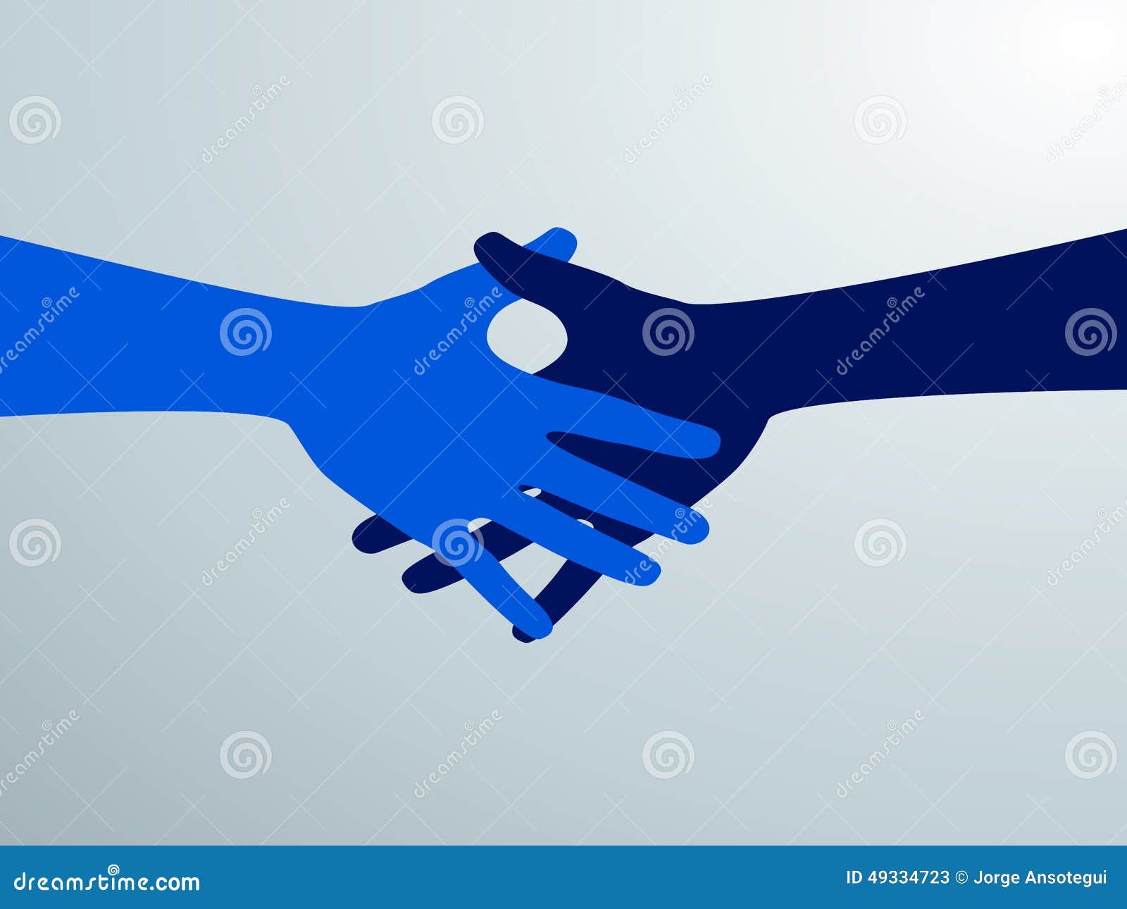 Shaking Hands of Two Business People. Shake Hand Symbol. Vector Stock ...