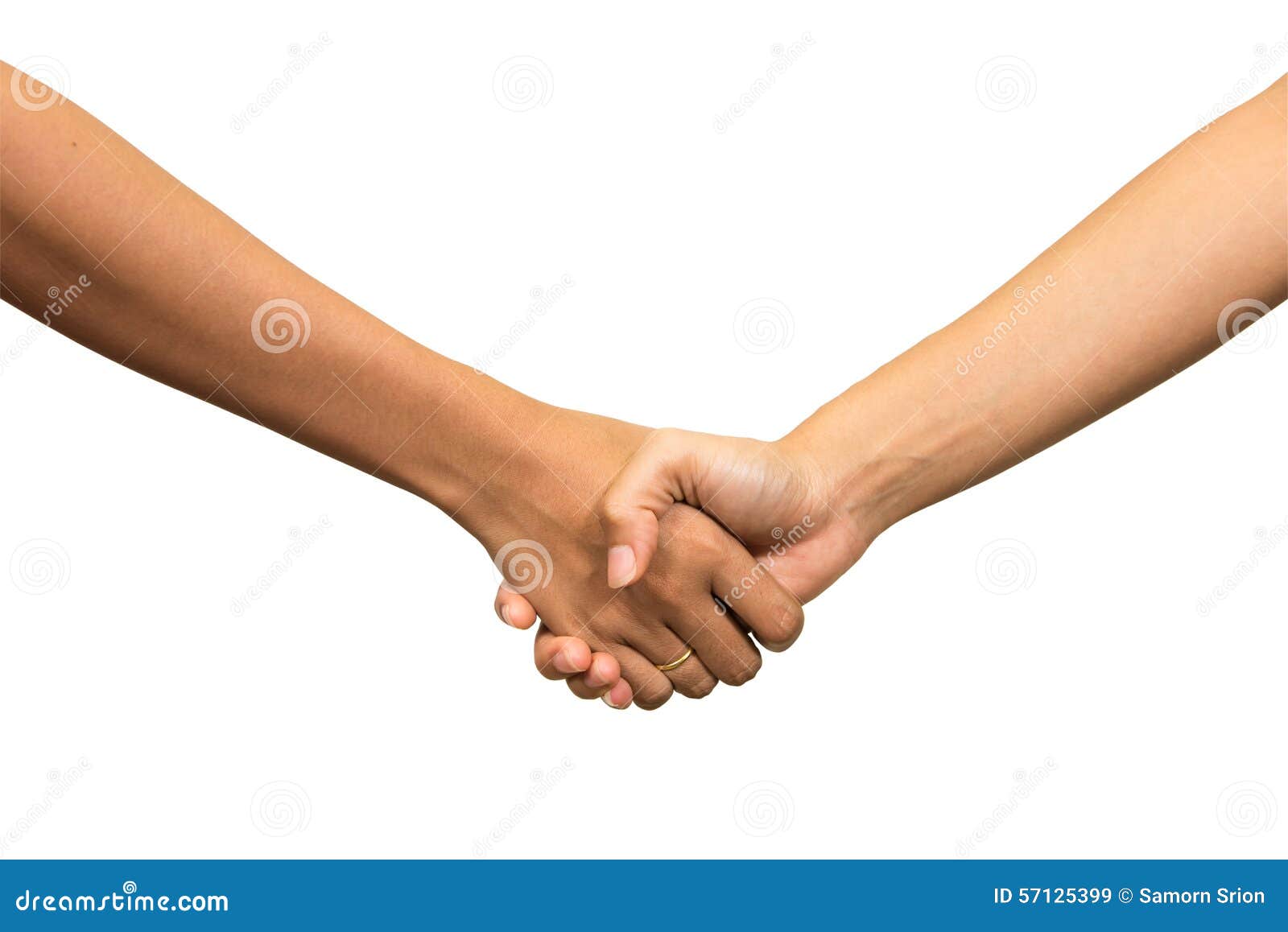 Shaking Hands of Two People, Isolated on White Stock Image - Image of ...