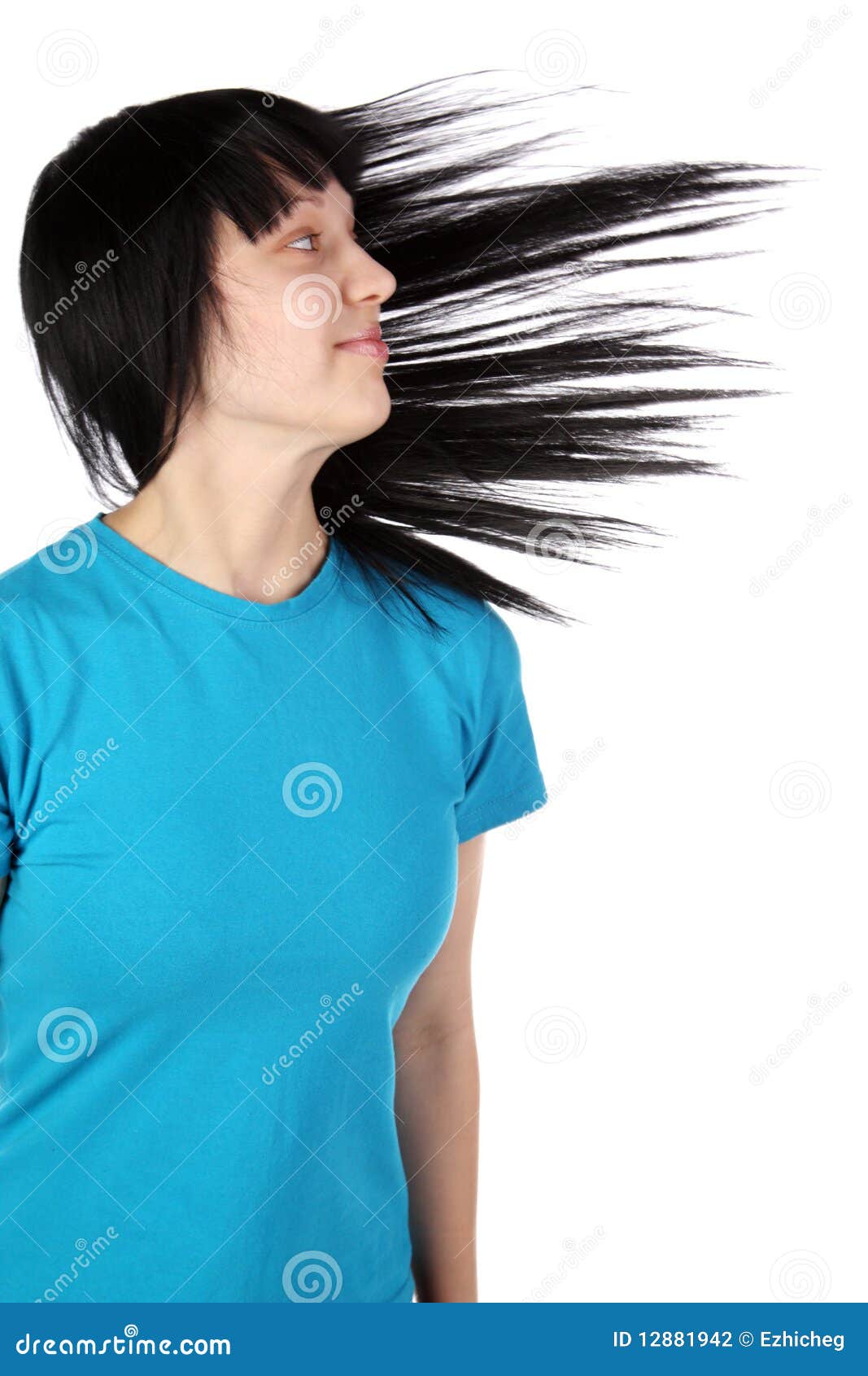 Shaking head stock photo. Image of femininity, desire - 12881942