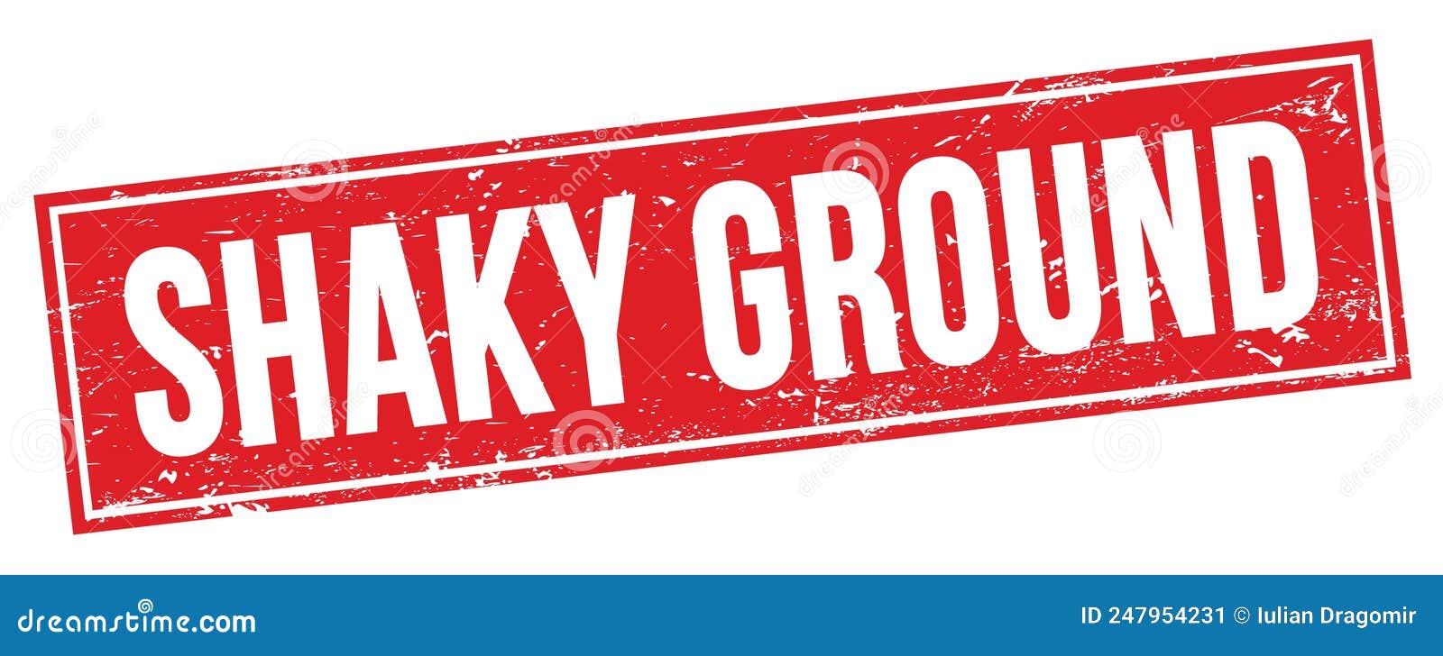 SHAKY GROUND Text on Red Grungy Rectangle Stamp Stock Illustration ... SHAKY GROUND Text on Red Grungy Rectangle Stamp Stock Illustration ...