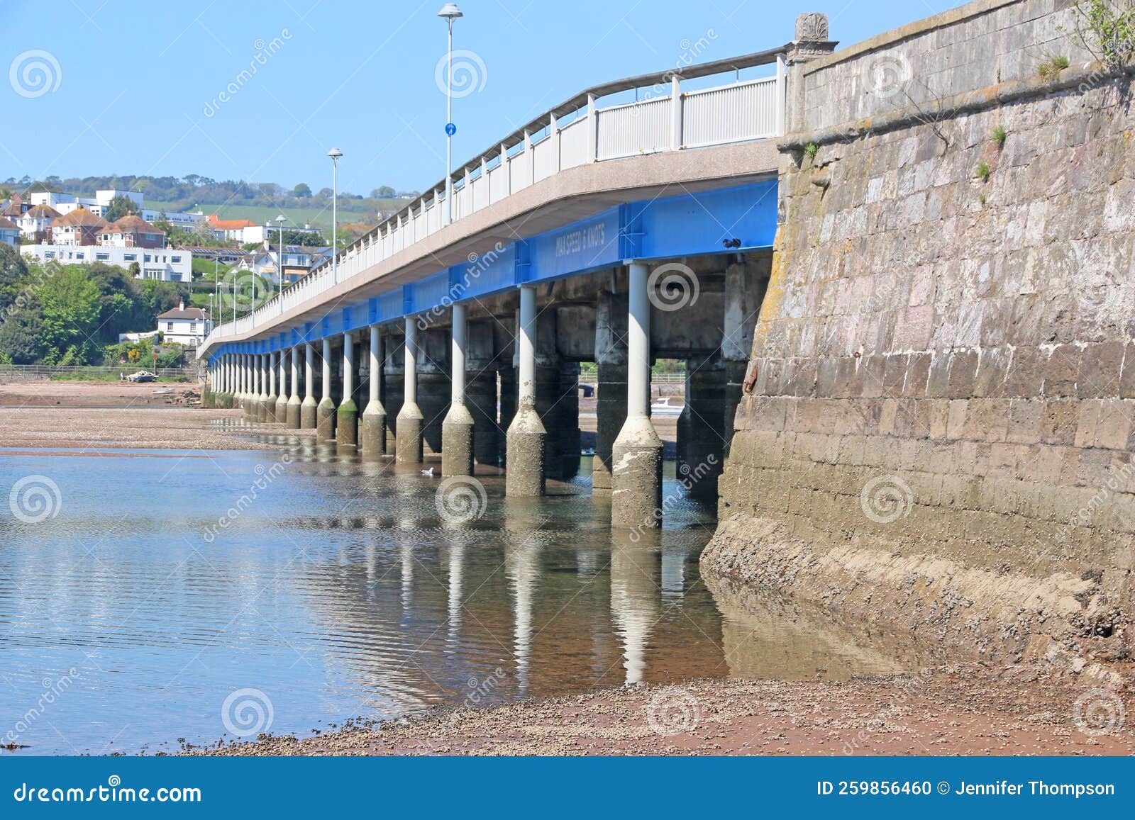 Shaldon Bridge Across the River Teign Stock Photo - Image of tide ...