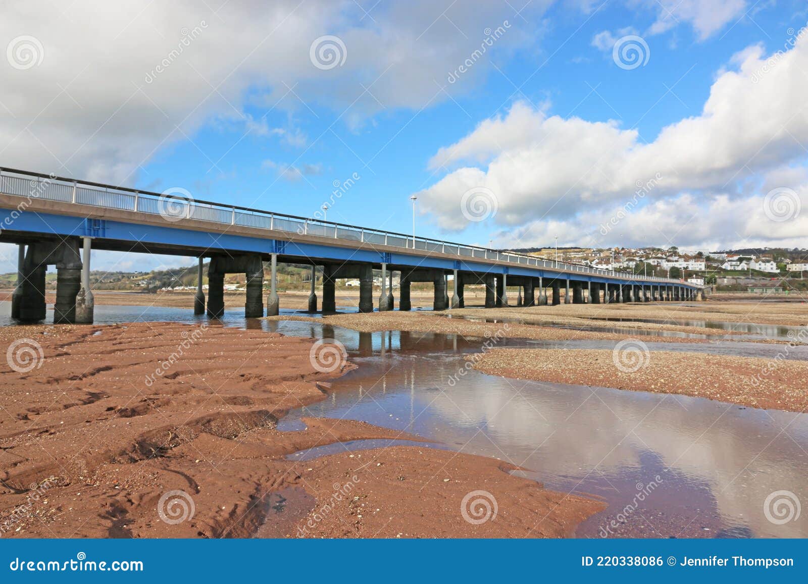 Shaldon Bridge Over the River Teign Stock Photo - Image of dinghy ...