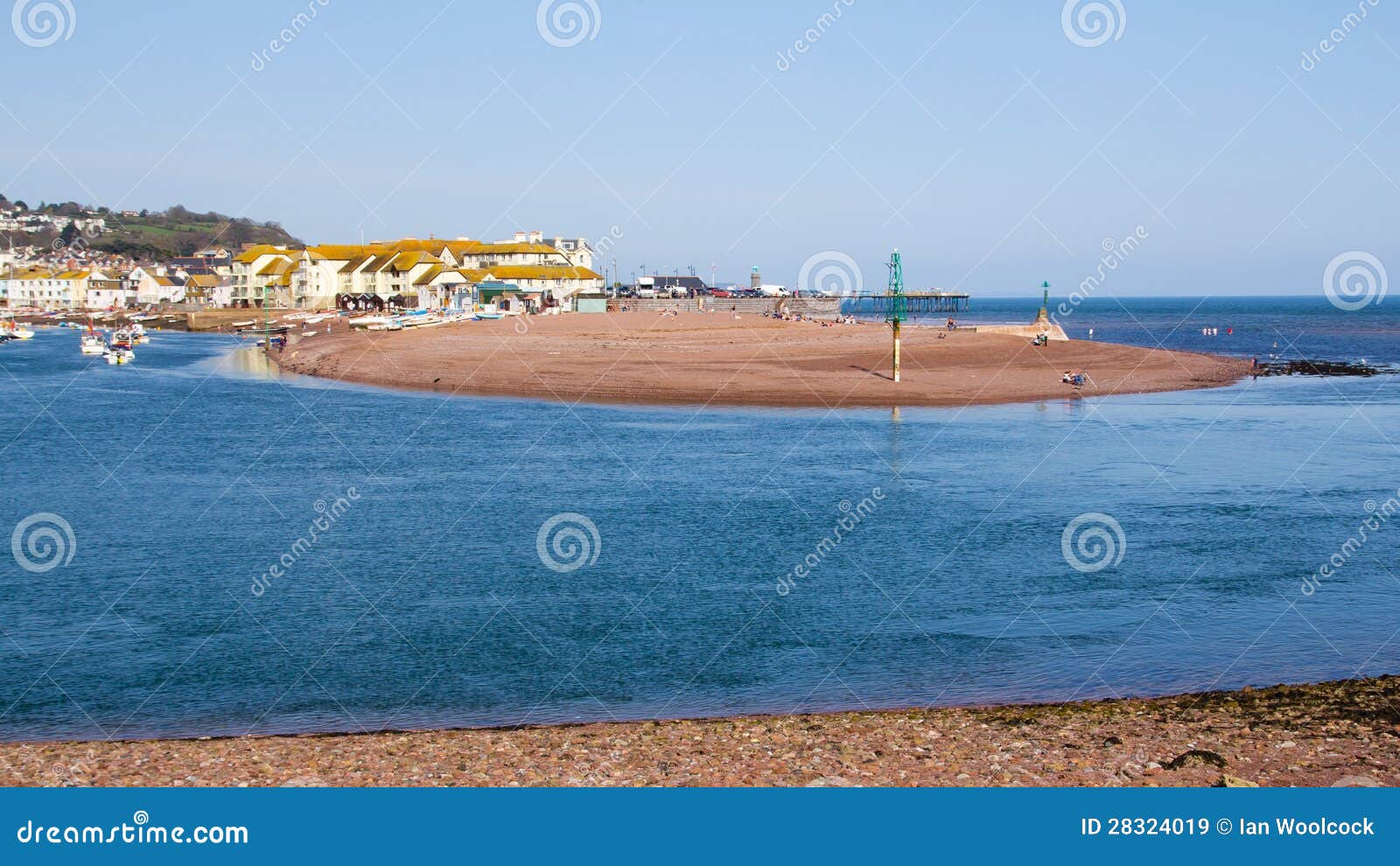 Shaldon Devon Inghilterra immagine stock. Immagine di paesaggio - 28324019