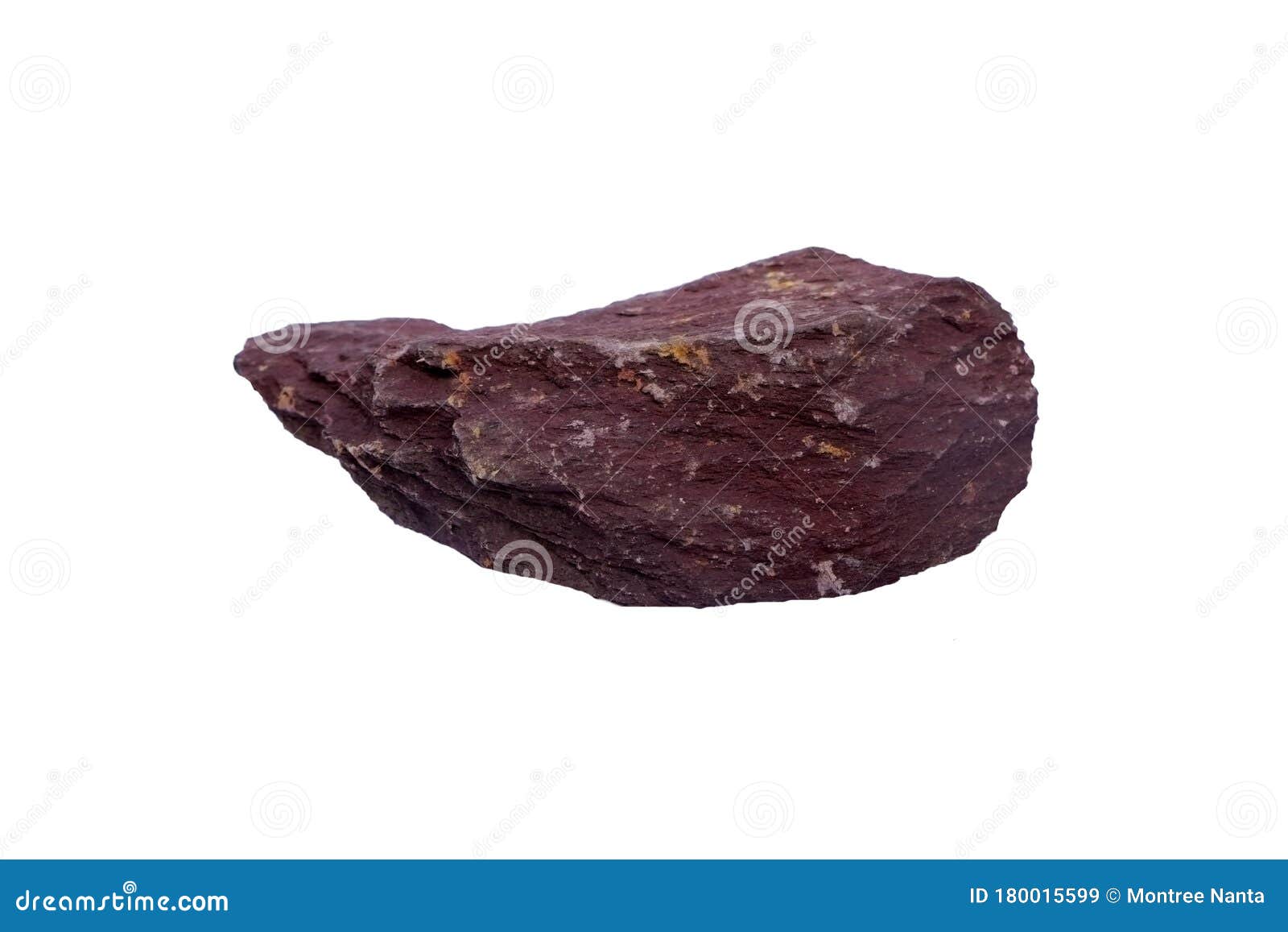 Stone of Shale Specimen on White Background. Stock Image - Image of ...