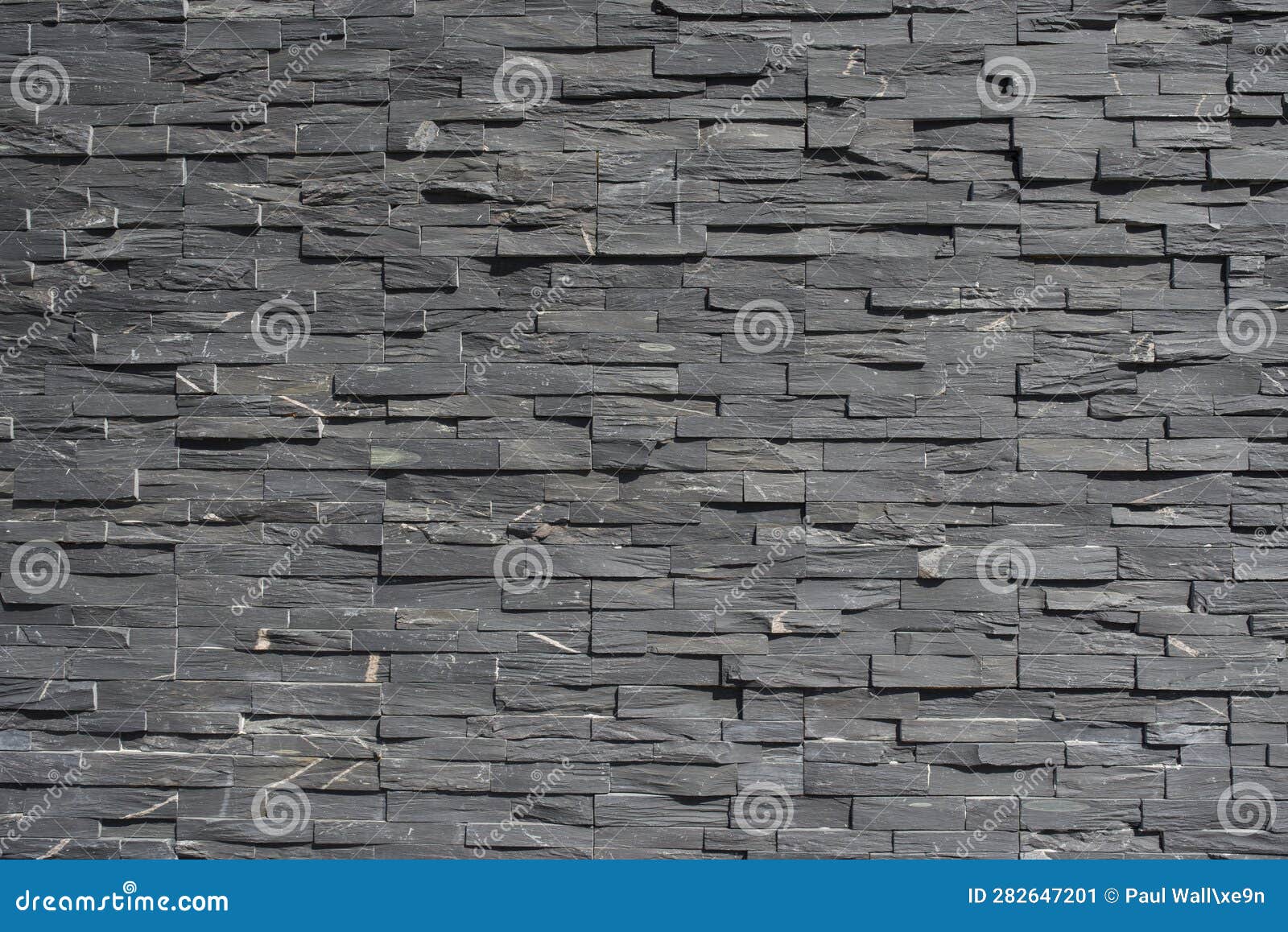 Shale Rock Stone Wall Pattern. Stock Image - Image of pattern, rock ...