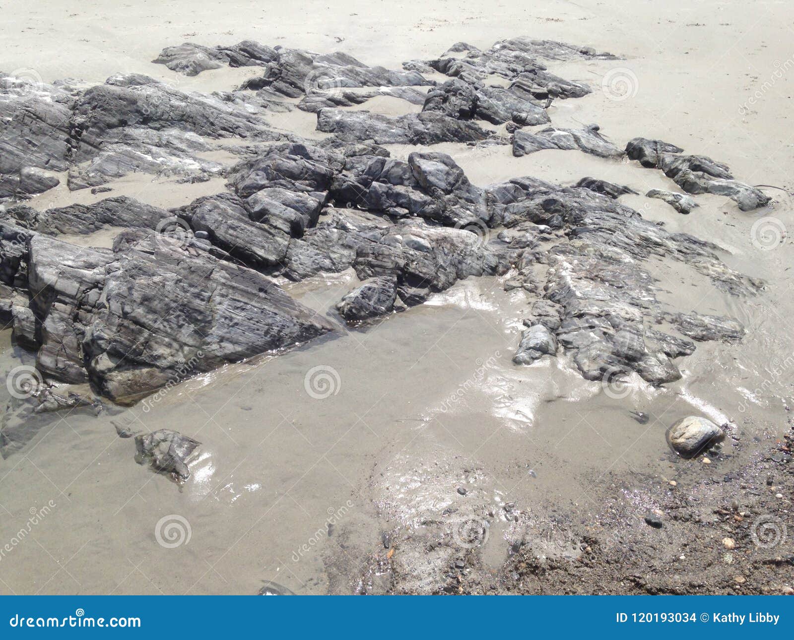 Shale rocks stock photo. Image of rocks, jutting, beach - 120193034