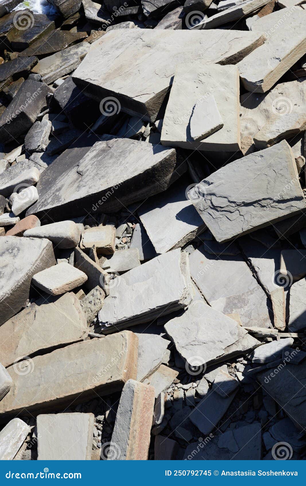 Shale Stone Texture, Layers in Even Strips. Stock Image - Image of ...