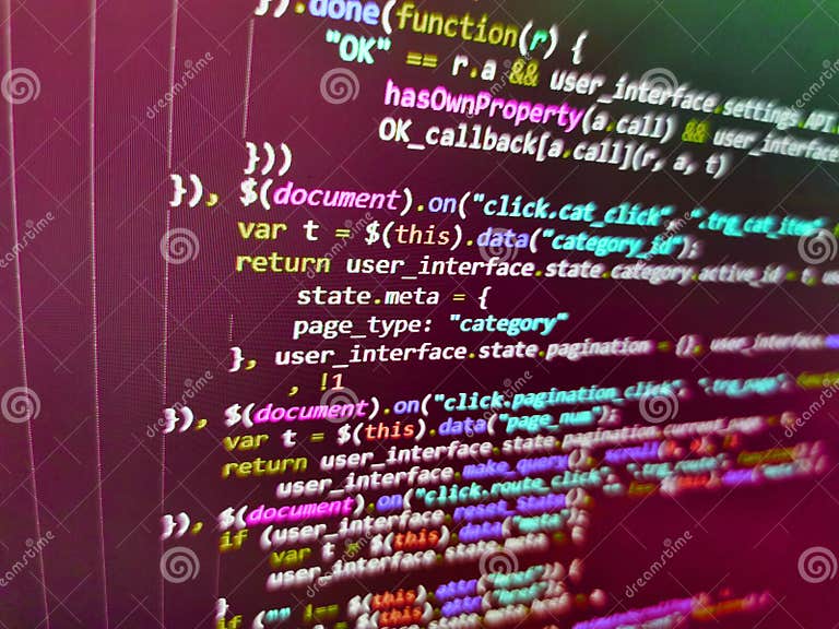 Shallow Depth of Field Effect. Digital Technology on Display ...