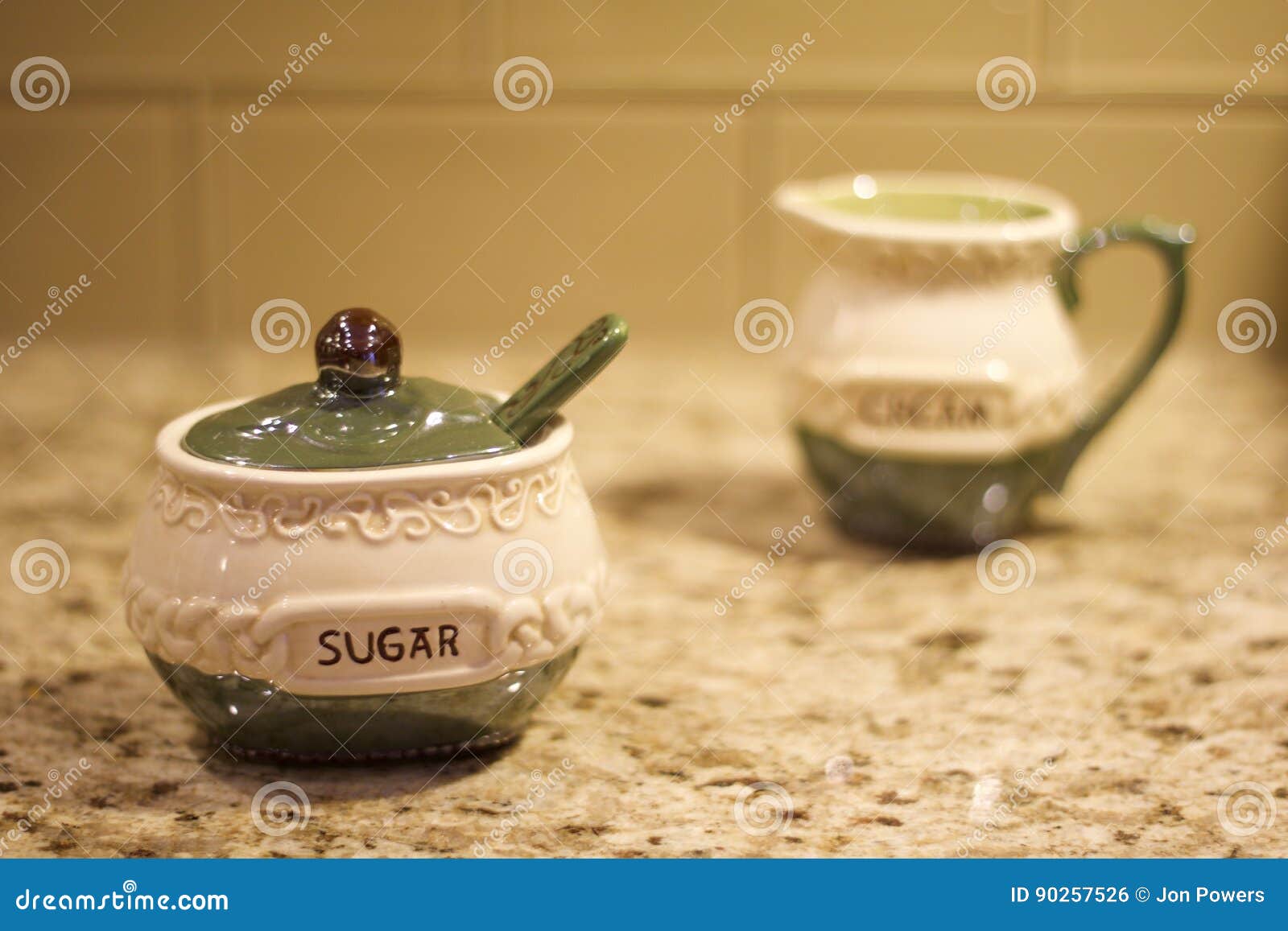 Shallow Depth of Field Irish Sugar Container Stock Photo - Image of ...