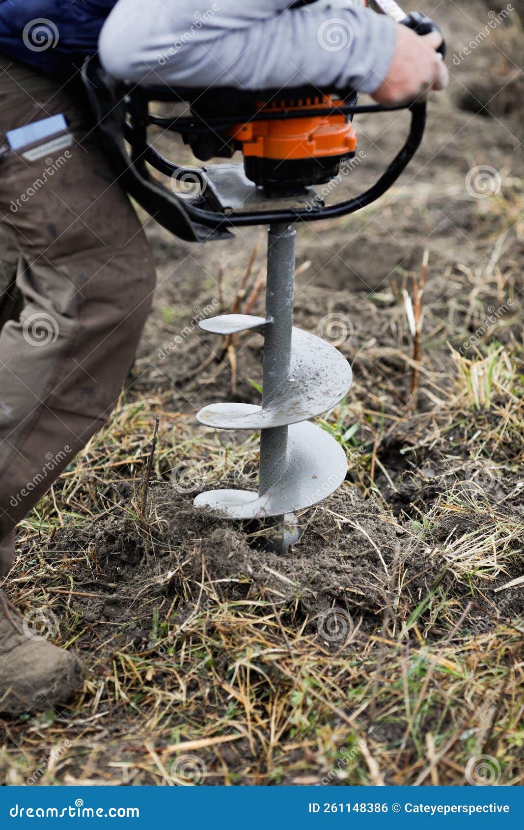 Shallow Depth of Field Selective Focus Details with a Man Using a Hand ...