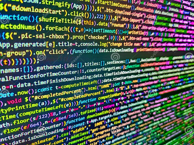 Shallow Depth of Field, Selective Focus Effect. Abstract it Technology Background. Modern Tech ...