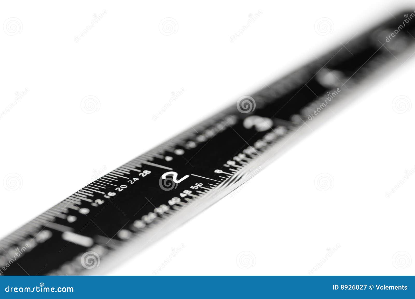 Black Ruler On White Background Stock Photo | CartoonDealer.com #154140000