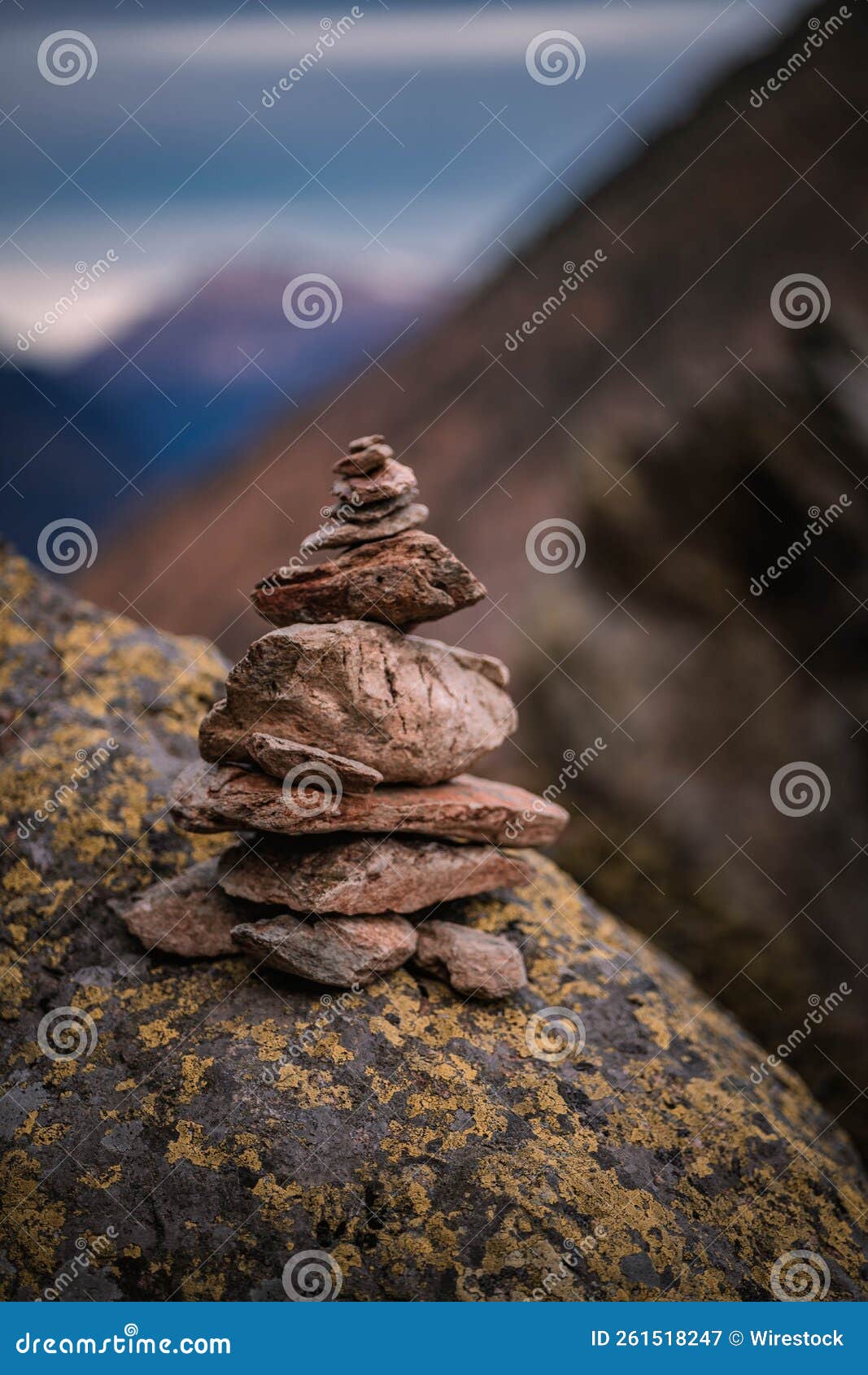 Shallow Focus Shot of a Rock Tower with Different Sizes Stock Image ...