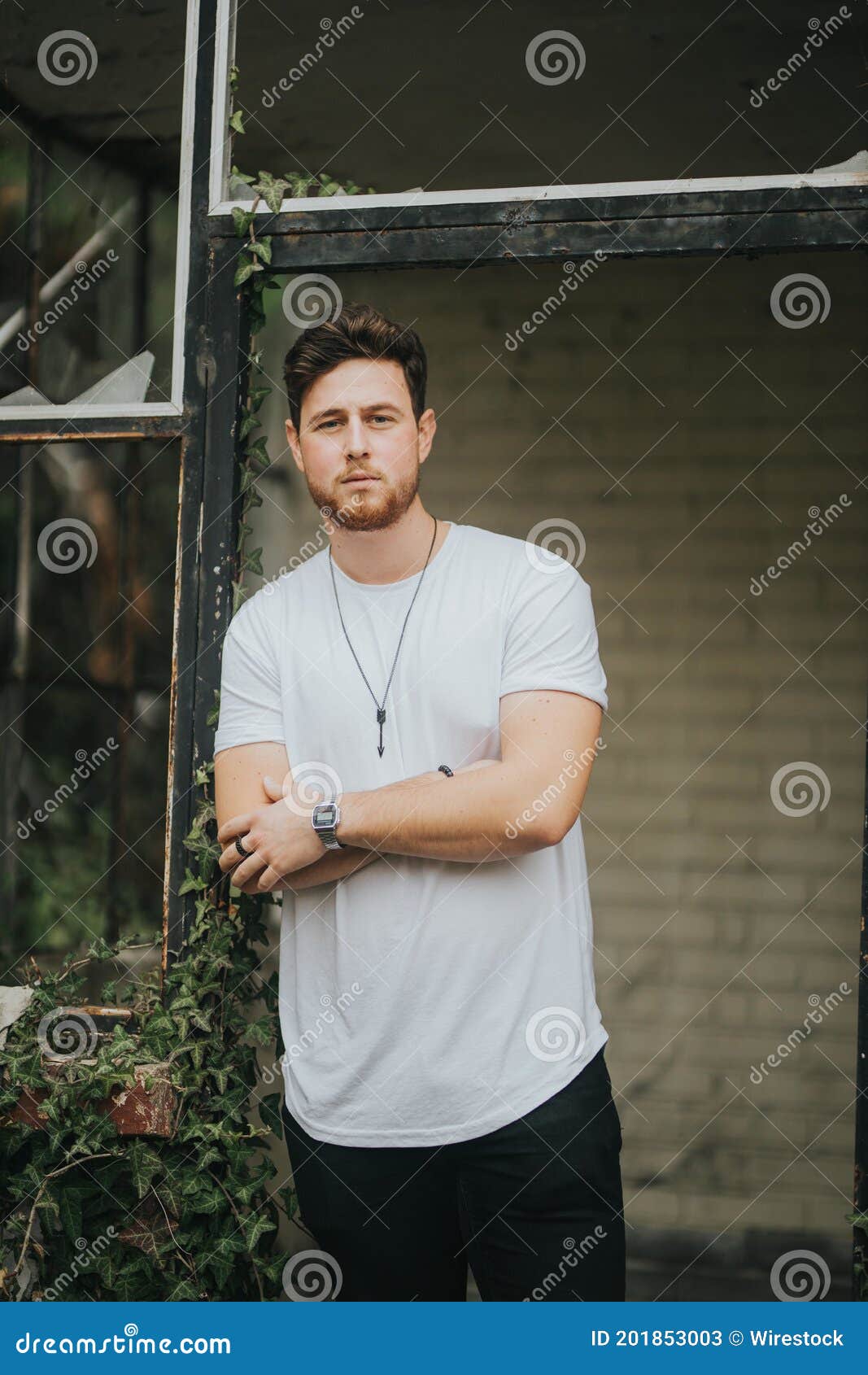 Shallow Focus Shot of a Young and Attractive Male Posing at Camera ...