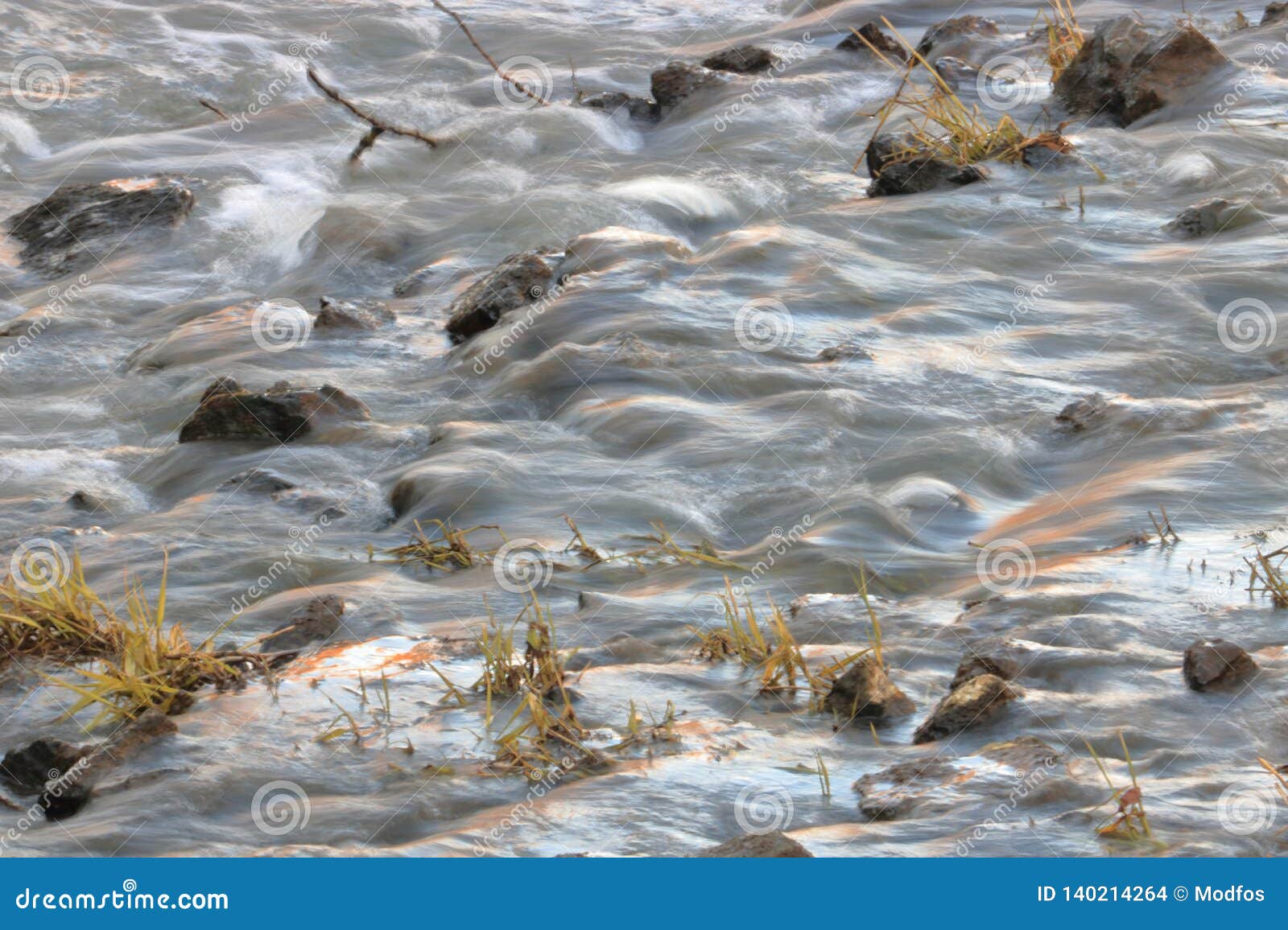 Shallow Rapids with Slow Shutter Speed Stock Photo - Image of nature ...
