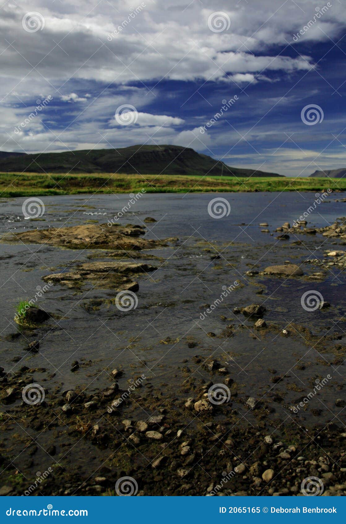 Shallow river stock image. Image of cloudscape, nature - 2065165
