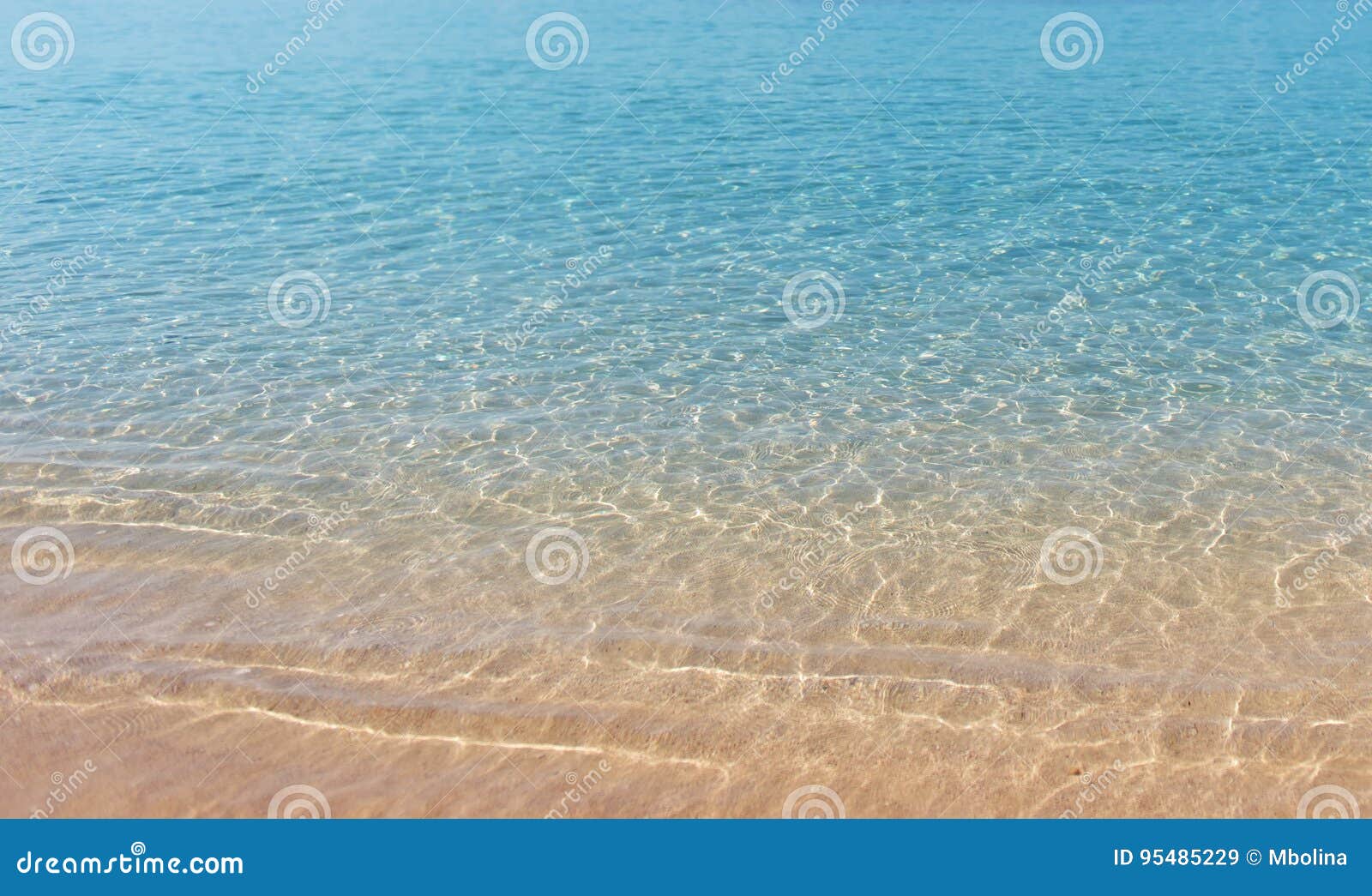 Shallow Sea Water Texture Panoramic View Stock Image - Image of clear ...